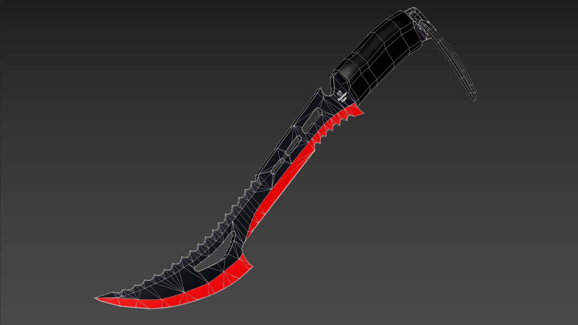 Snake Eye Tactical Fantasy Sword - 3D Model by Cactus3D