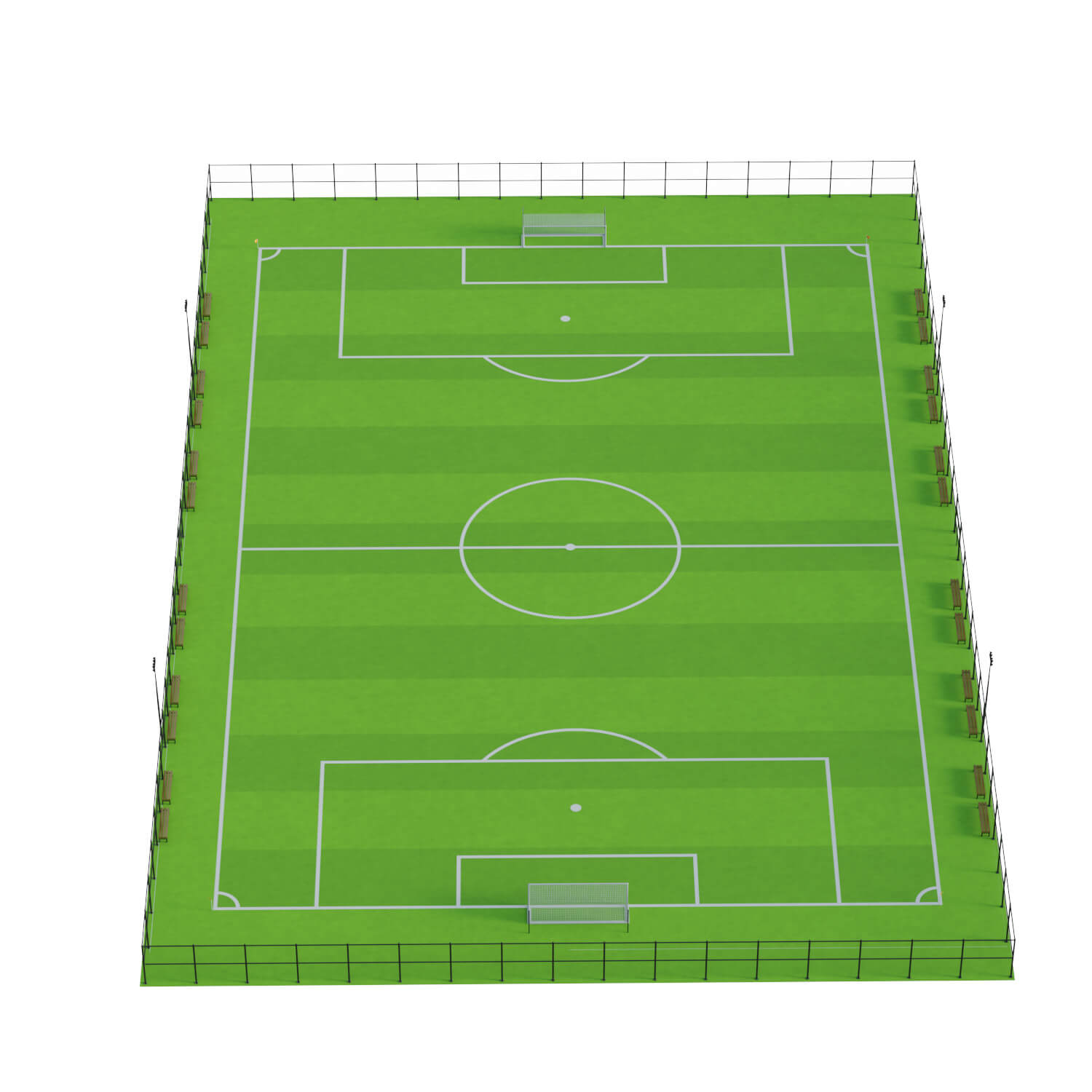 Soccer Field - 3D Model by Cactus3D