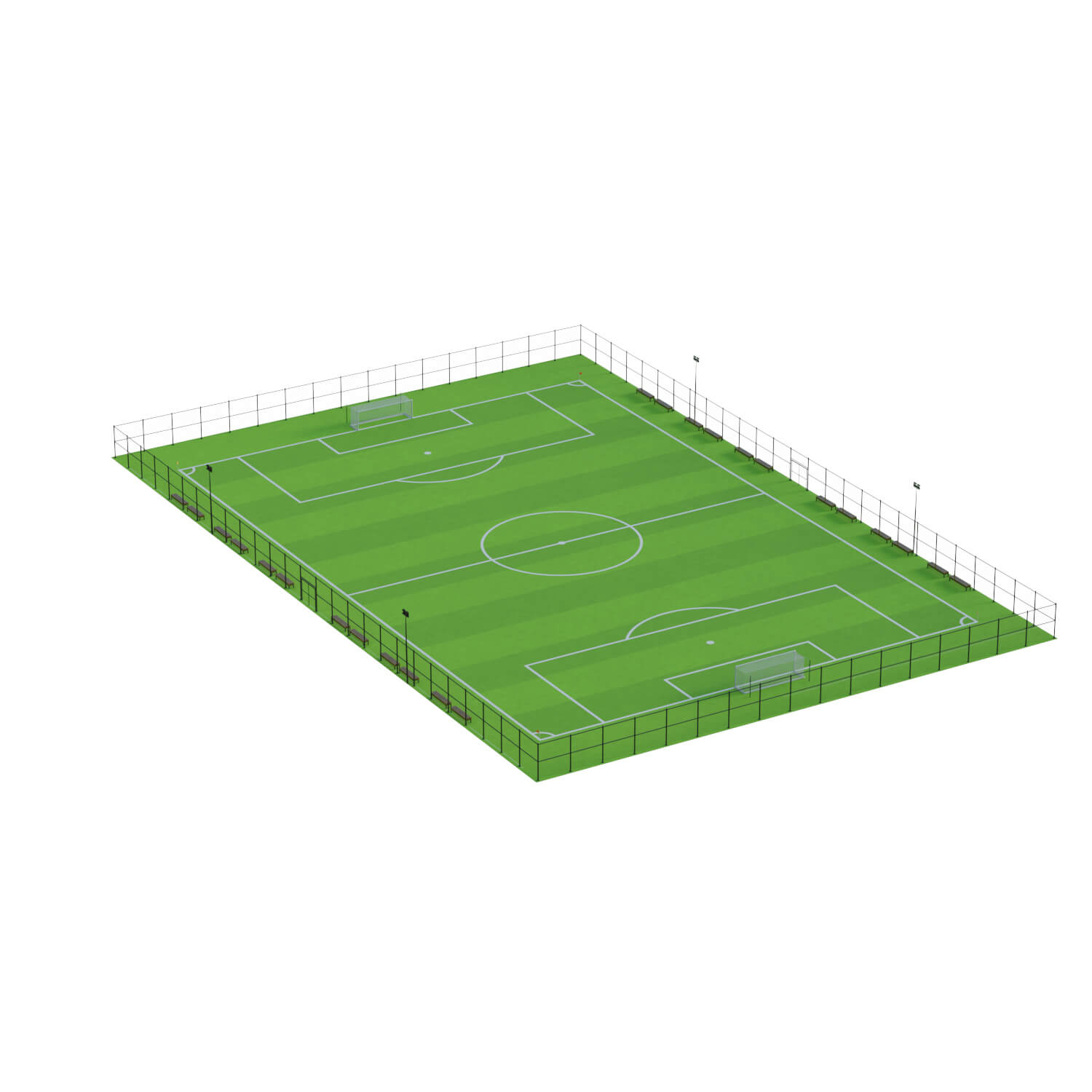 Soccer Field - 3D Model by Cactus3D