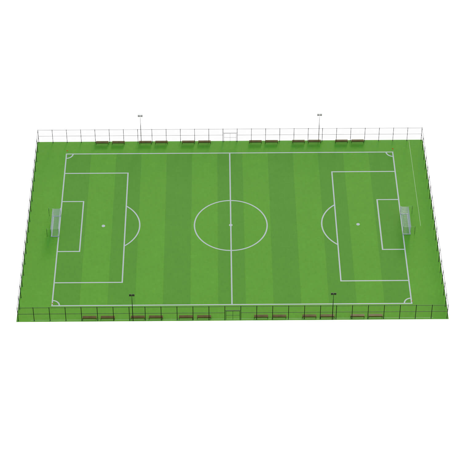 Soccer Field - 3D Model by Cactus3D