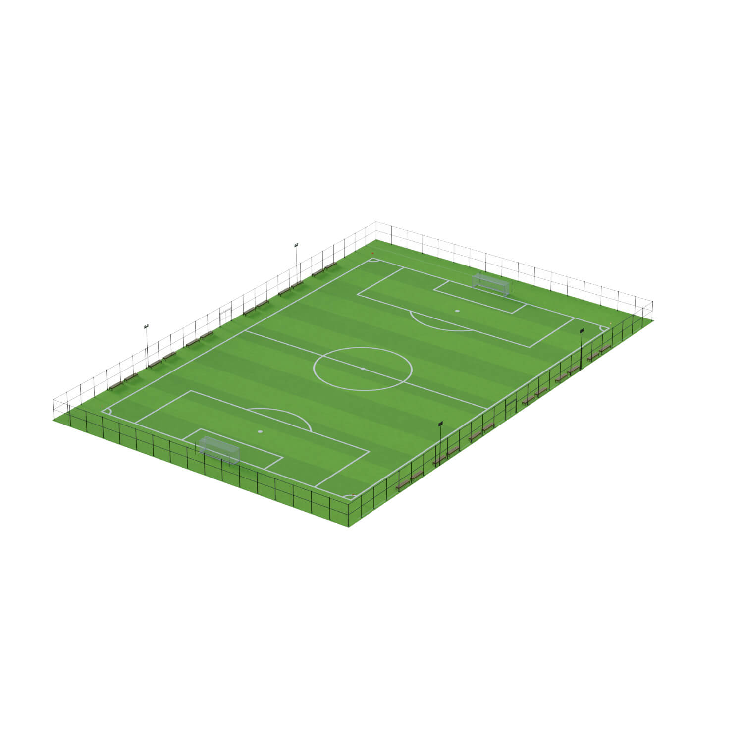 Soccer Field - 3D Model by Cactus3D