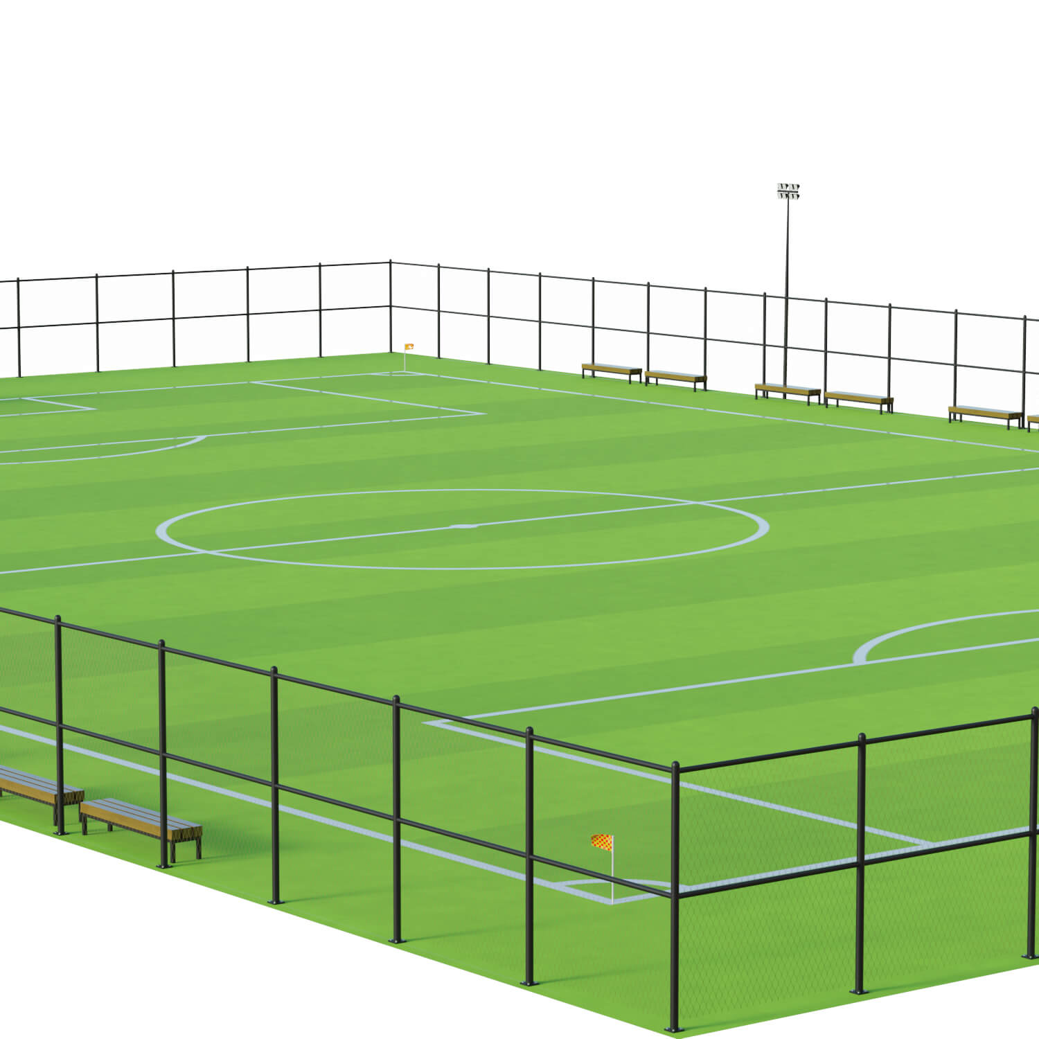 Soccer Field - 3D Model by Cactus3D