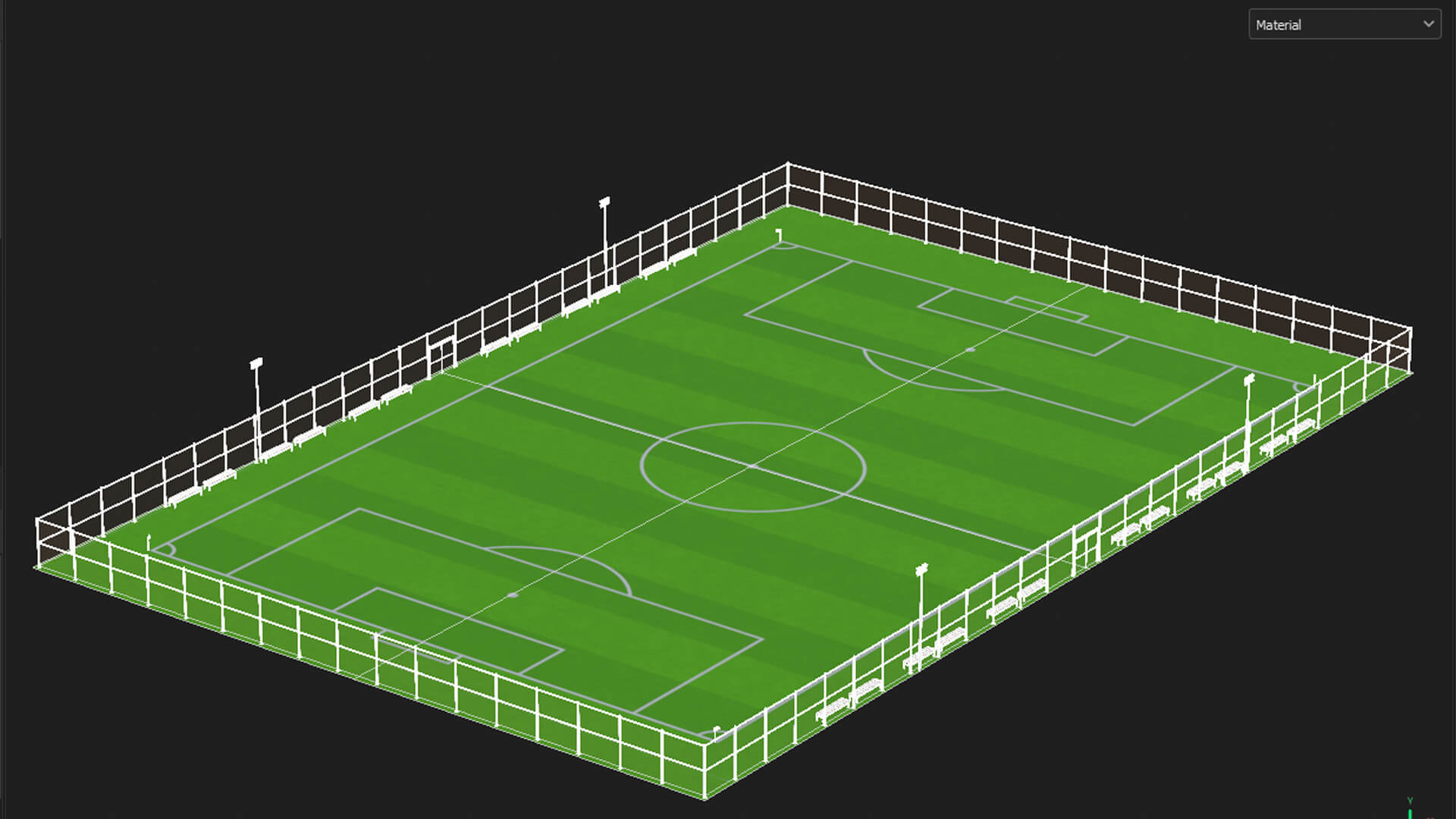 Soccer Field - 3D Model by Cactus3D