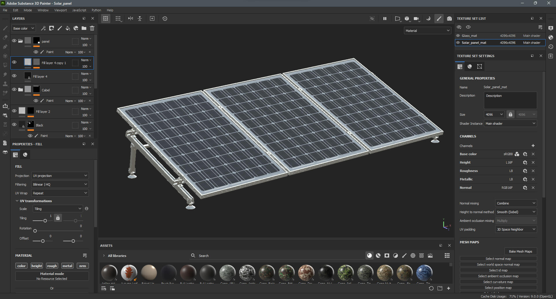 Electric Solar Panel - 3D Model by Cactus3D