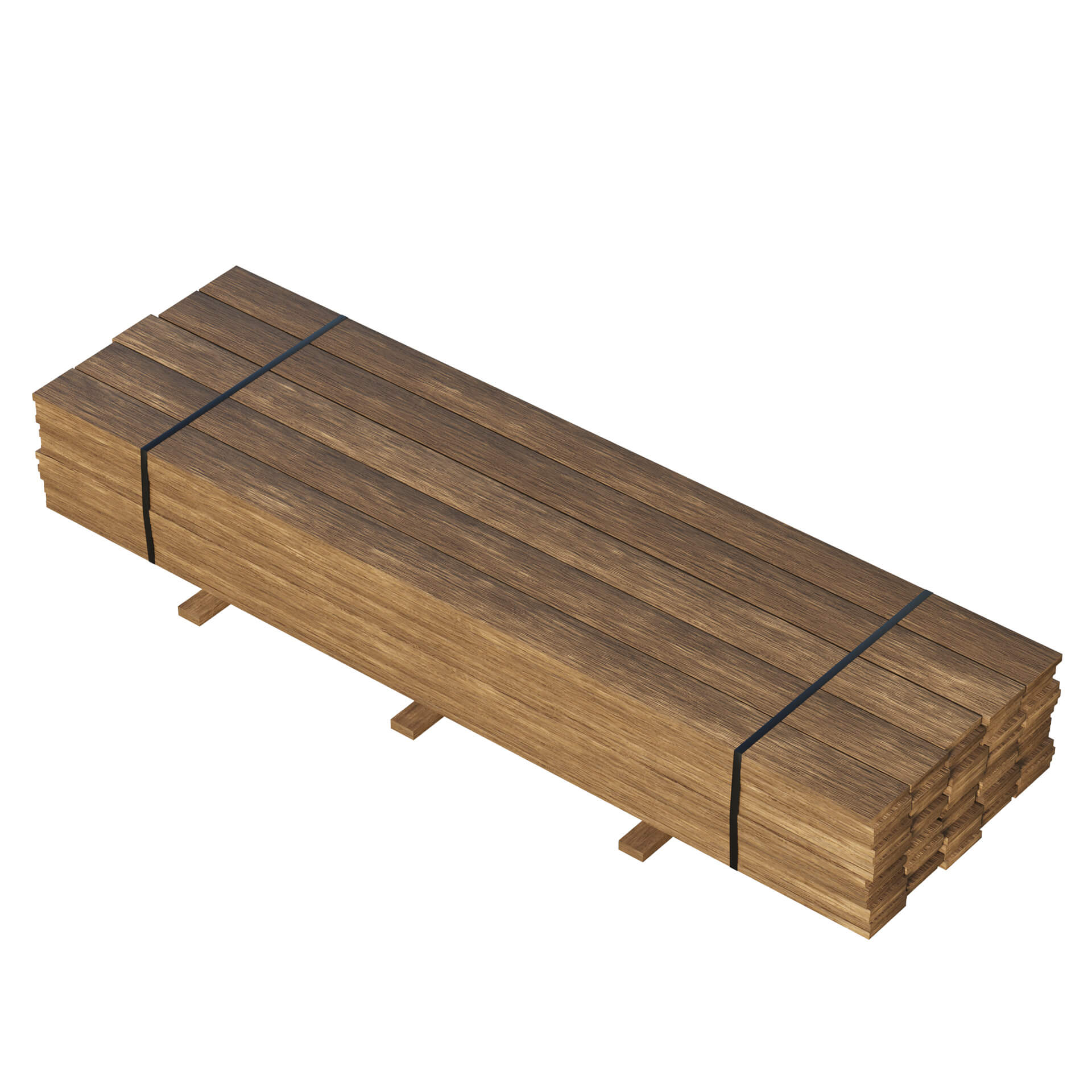 Stack of Wooden Planks - 3D Model by Cactus3D