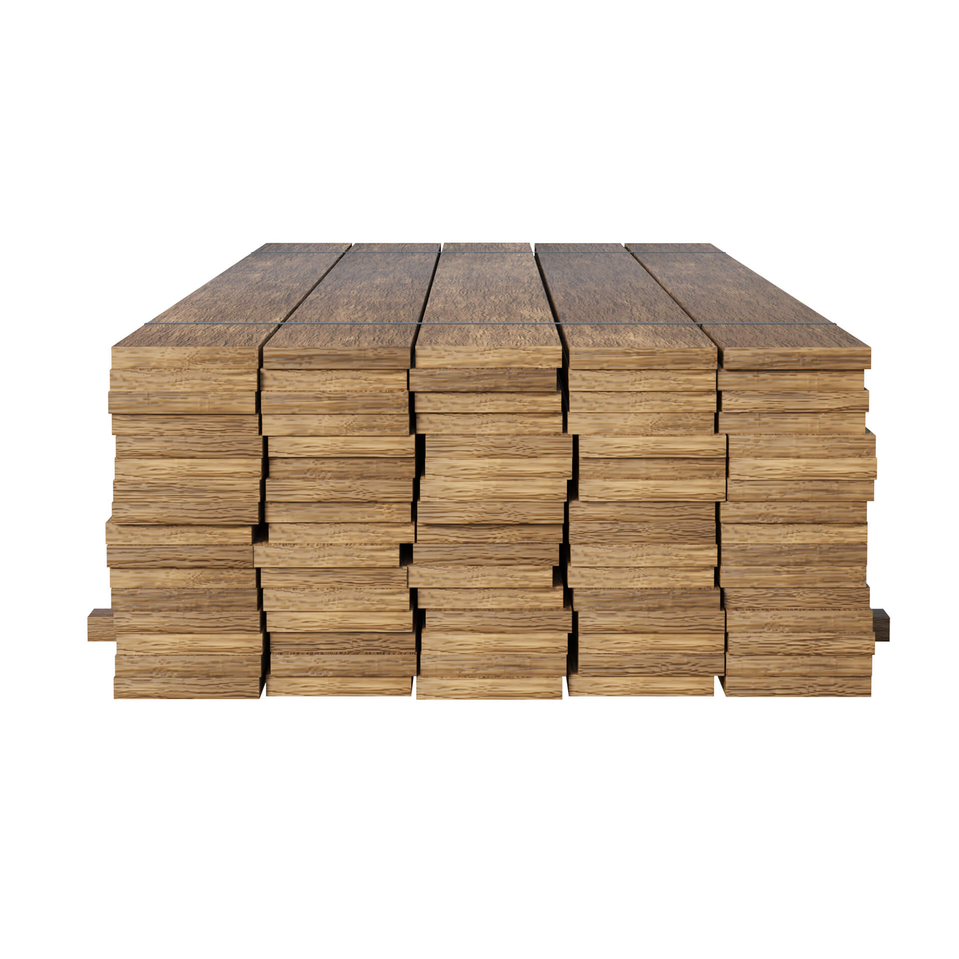 Stack of Wooden Planks - 3D Model by Cactus3D