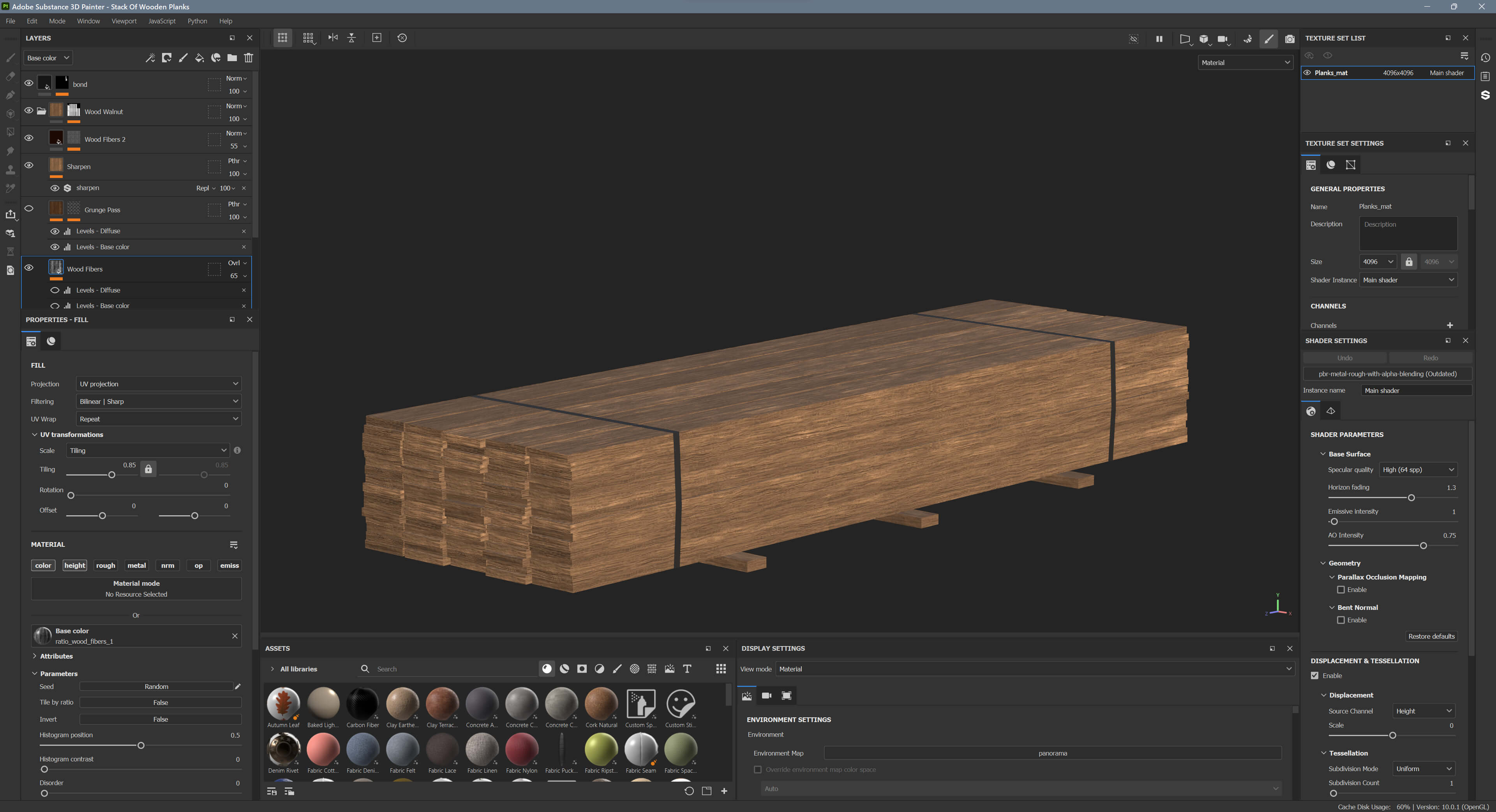 Stack of Wooden Planks - 3D Model by Cactus3D