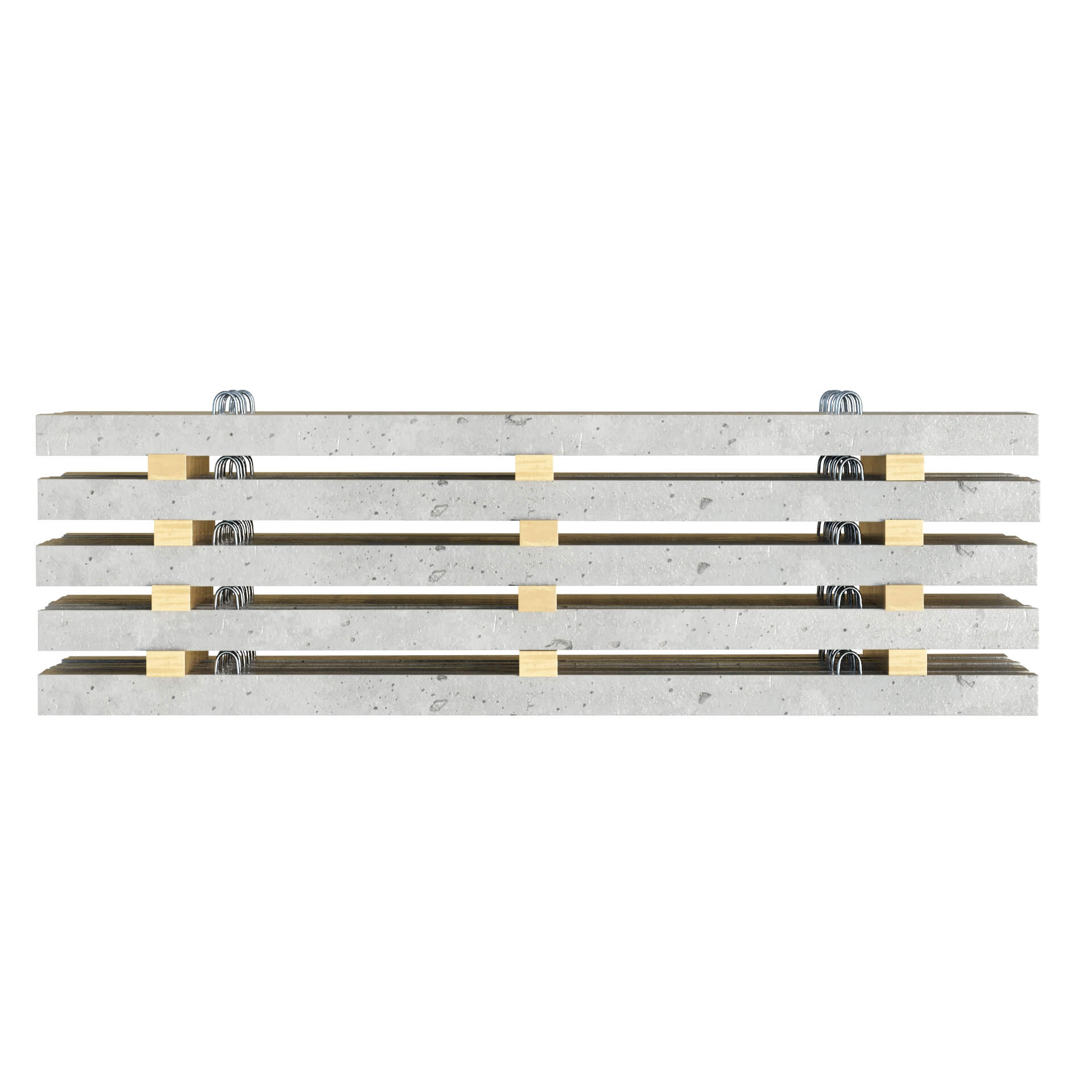 Stacked Concrete Slabs - 3D Model by Cactus3D