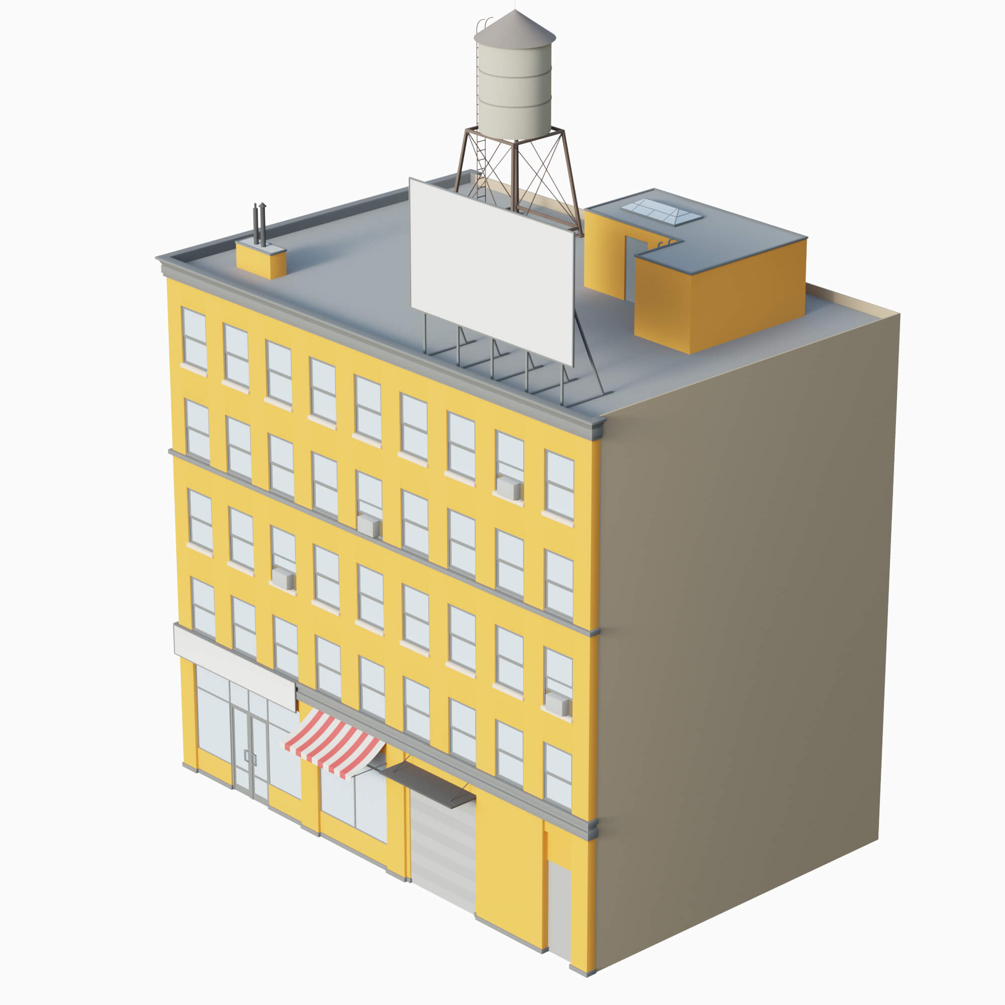 Stylized Apartment Building - 3D Model by Cactus3D