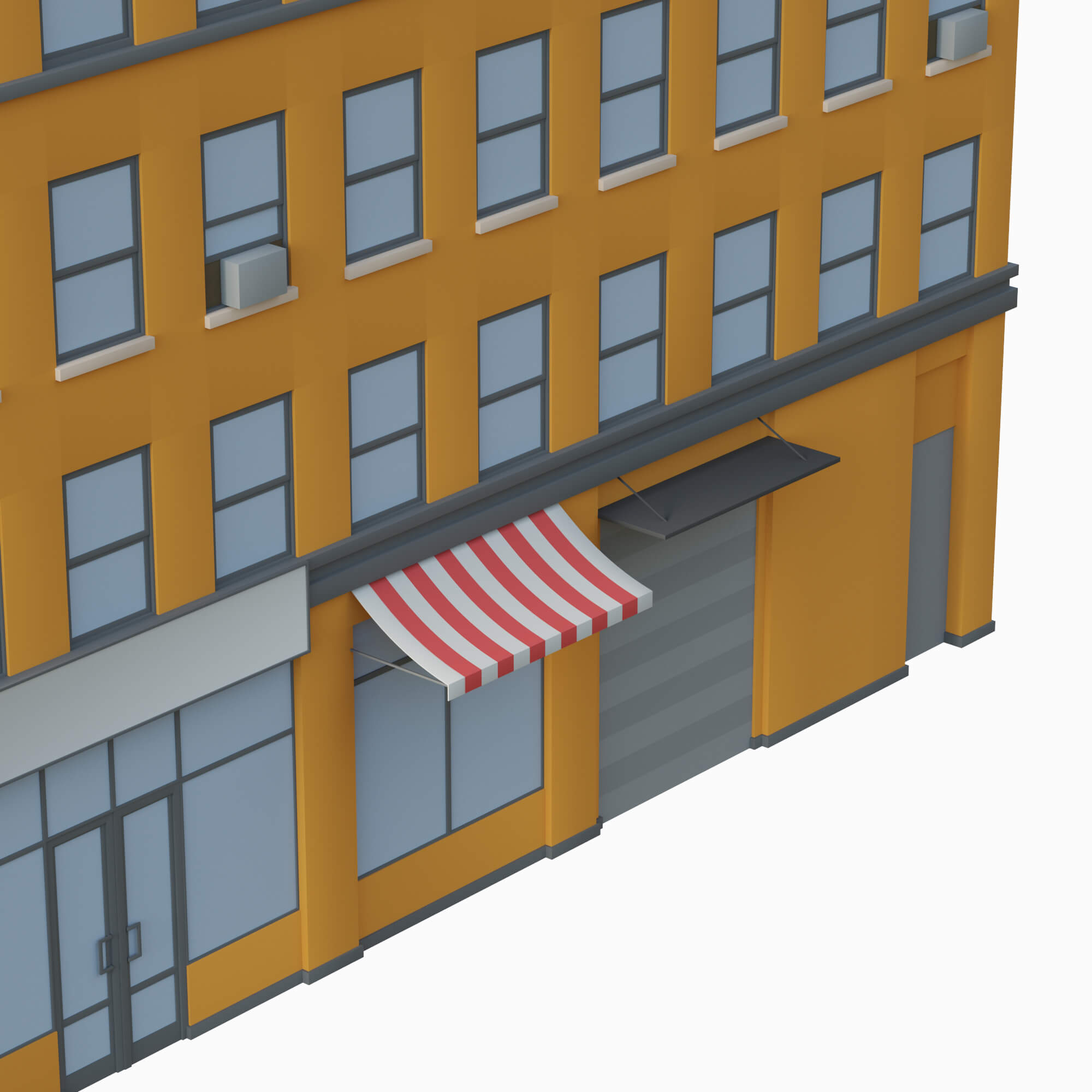 Stylized Apartment Building - 3D Model by Cactus3D