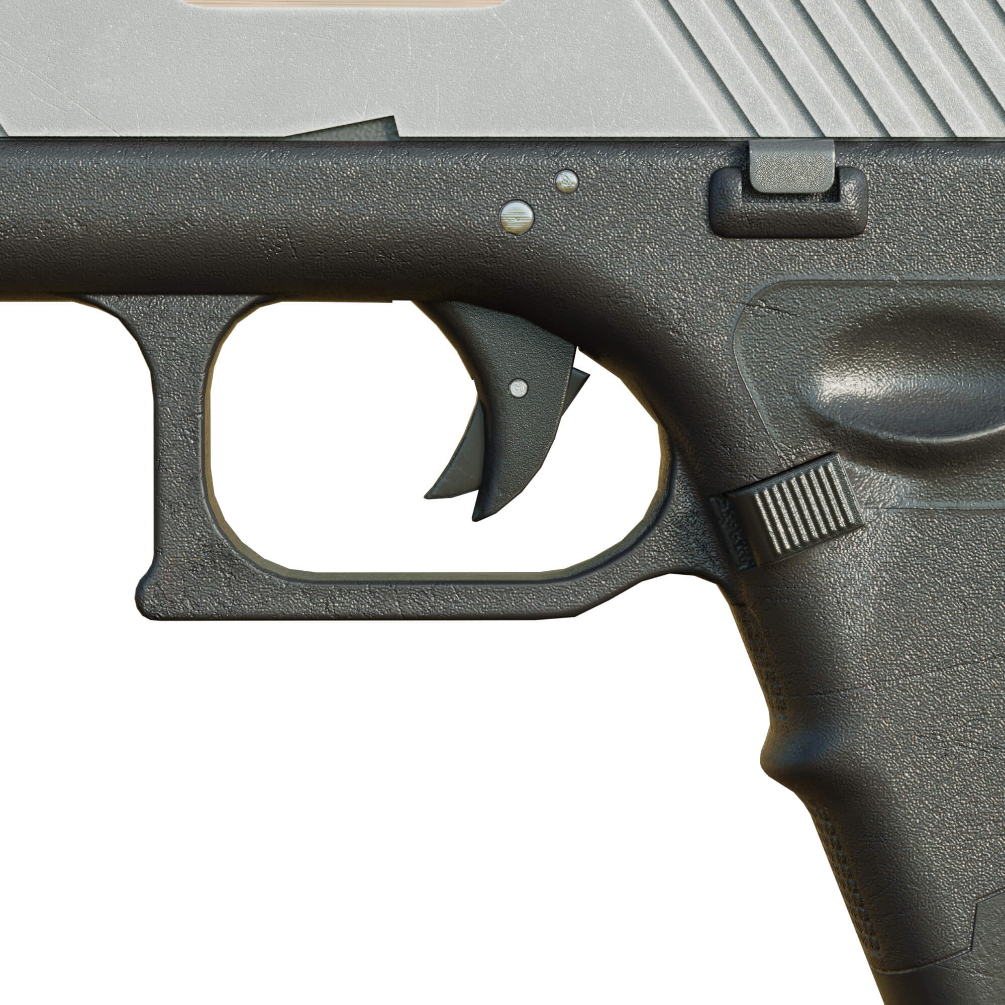 Stylized Pistol PBR - 3D Model by Cactus3D