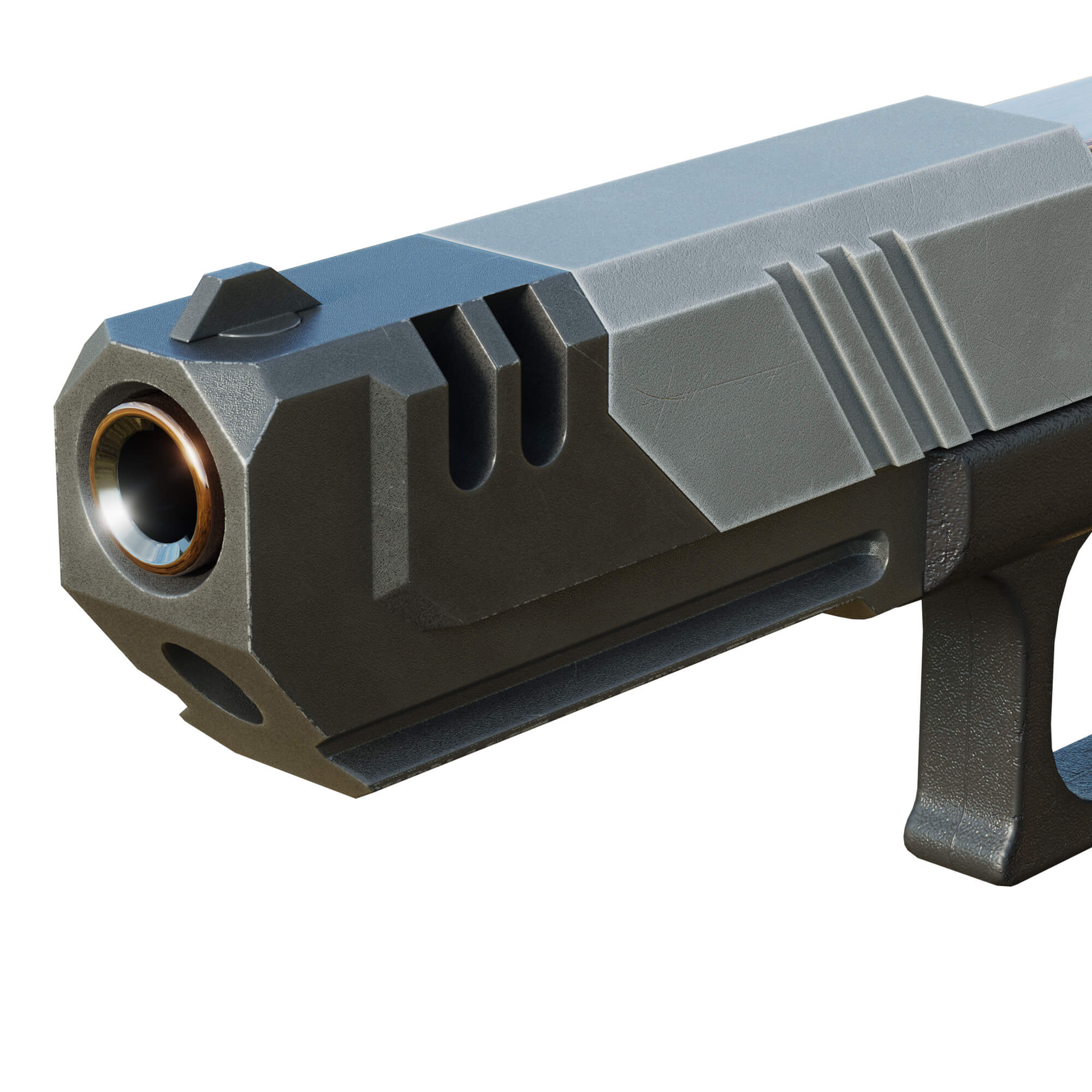 Stylized Pistol PBR - 3D Model by Cactus3D