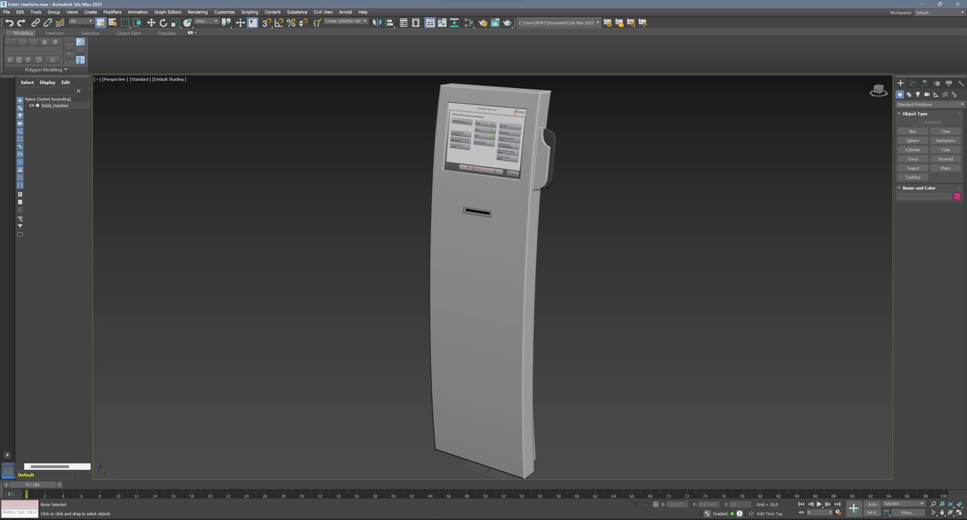 Ticket Machine - 3D Model by Cactus3D