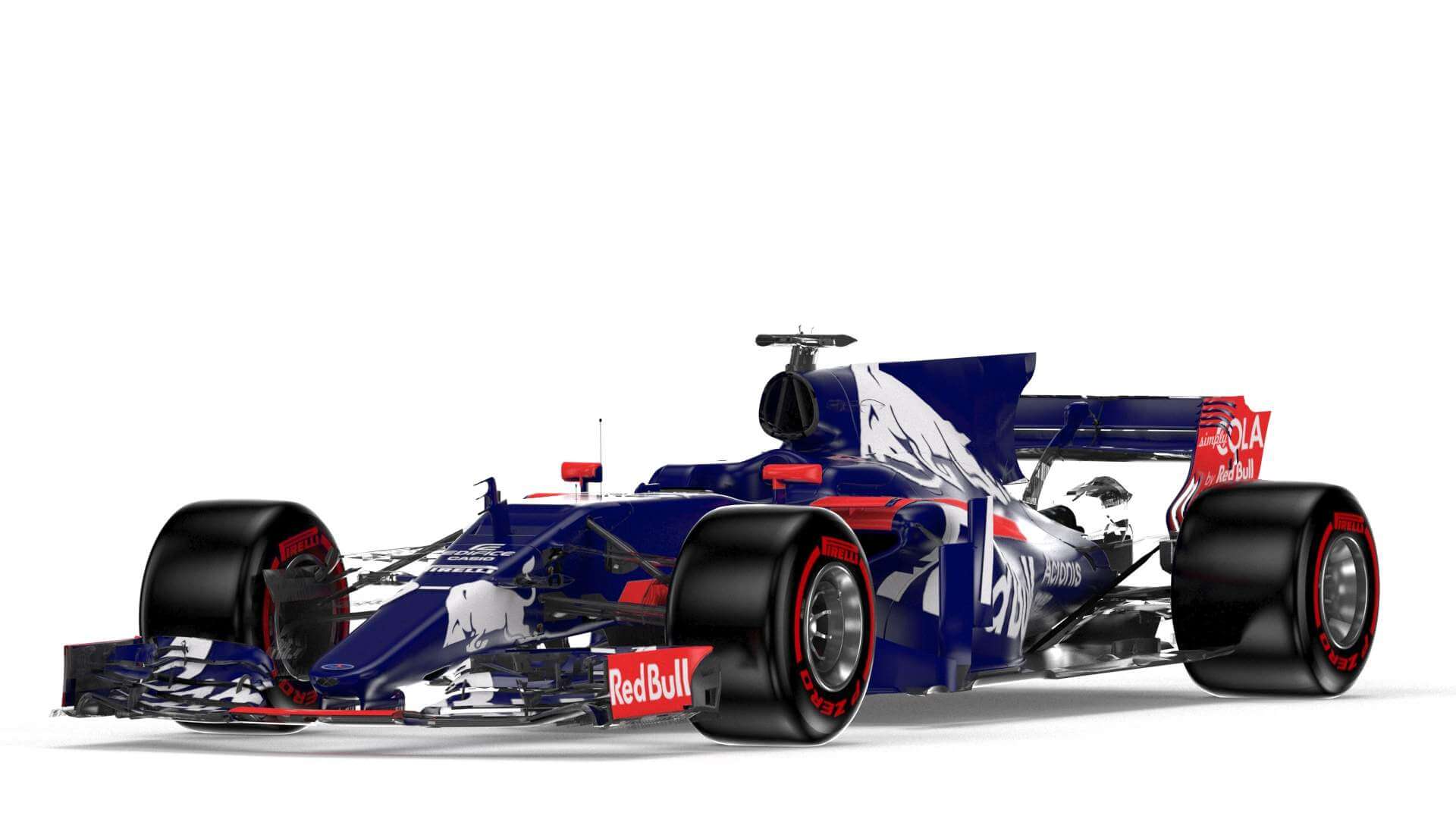 Toro Rosso 2017 F1 Race Car - 3D Model by Cactus3D