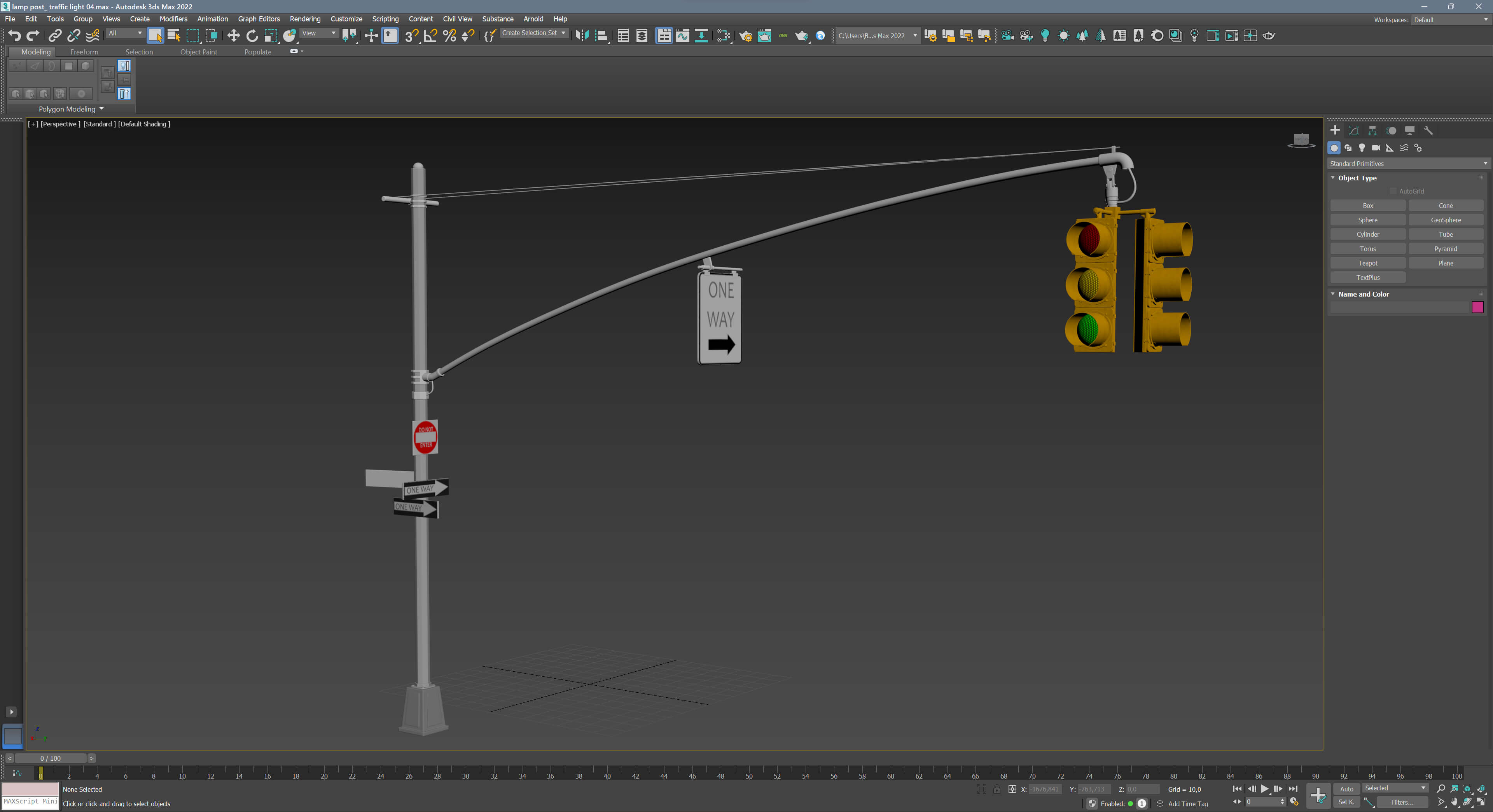 Traffic Light 02 - 3D Model by Cactus3D