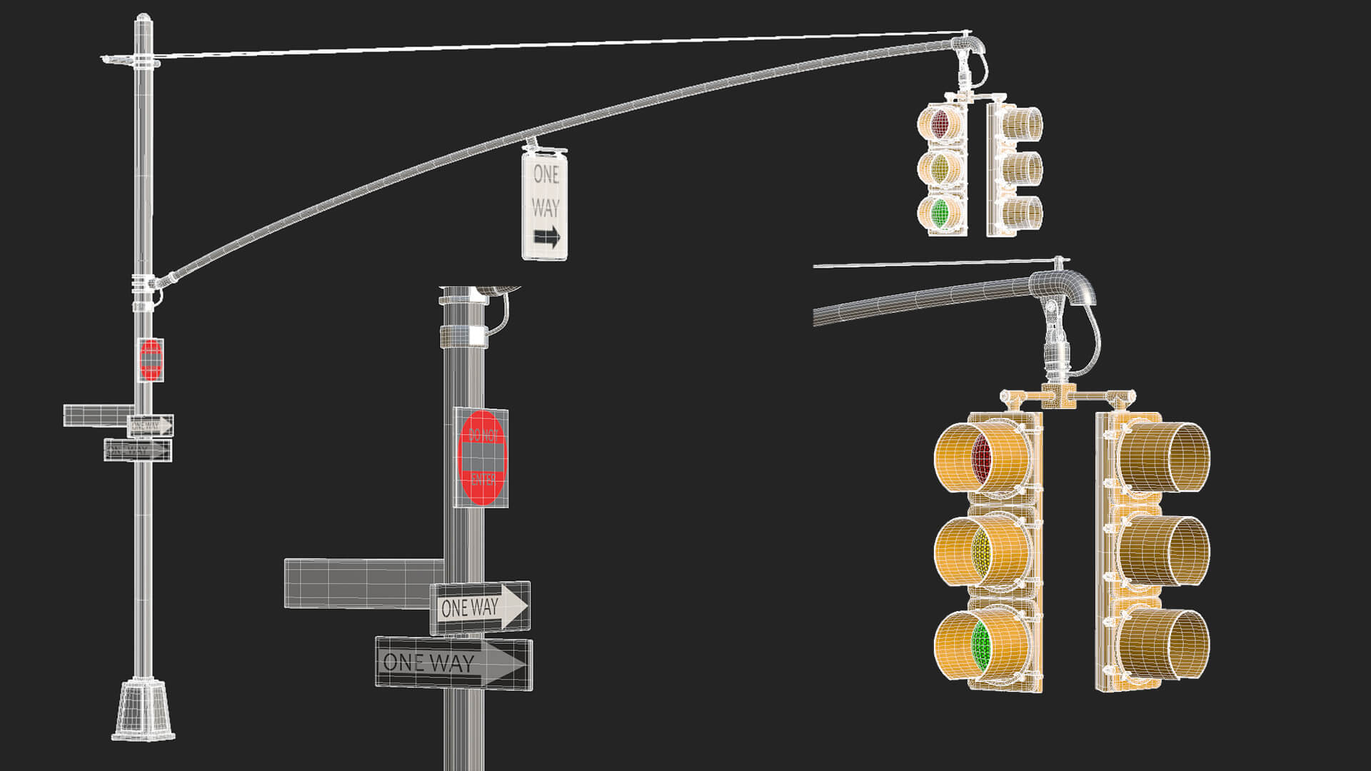 Traffic Light 02 - 3D Model by Cactus3D