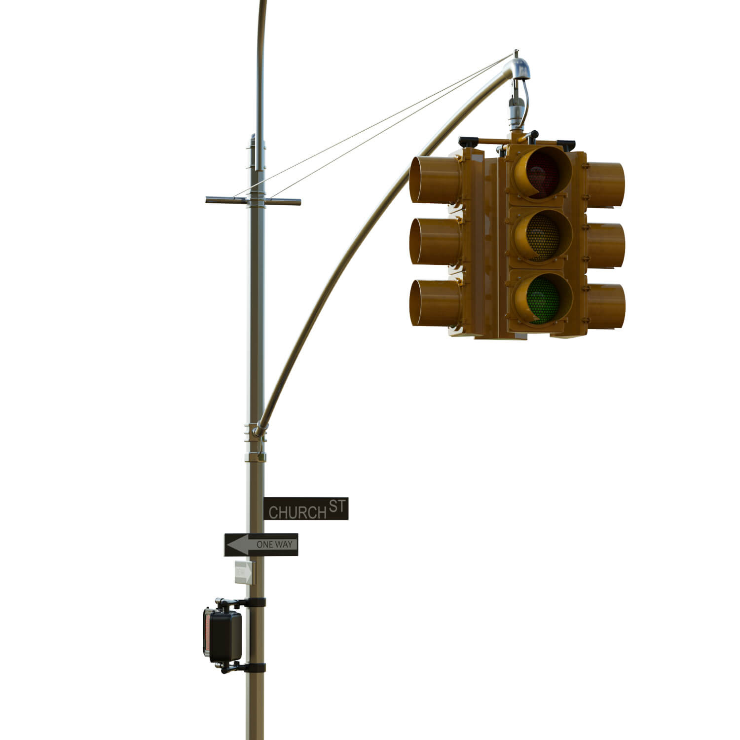 Traffic Light 03 - 3D Model by Cactus3D