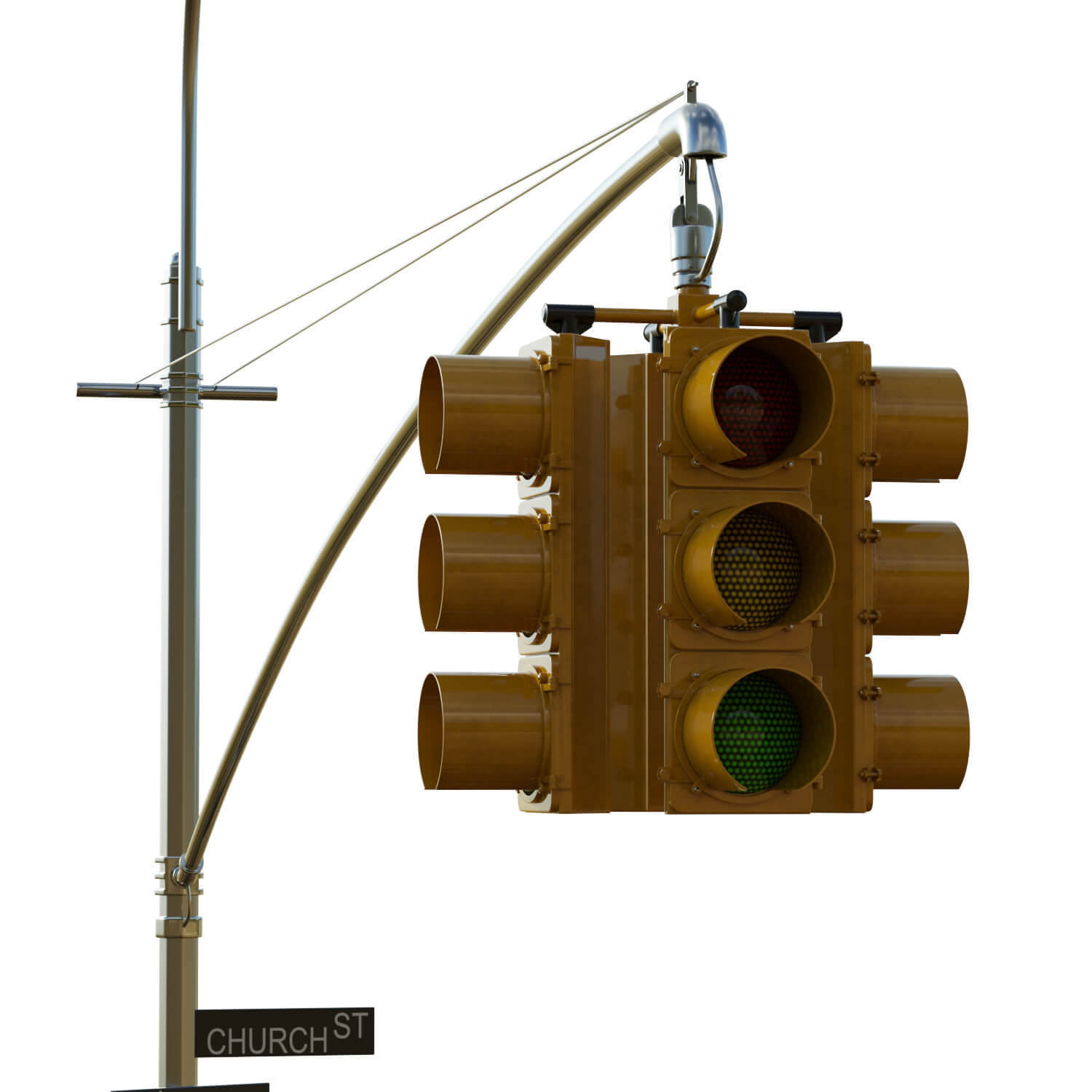 Traffic Light 03 - 3D Model by Cactus3D