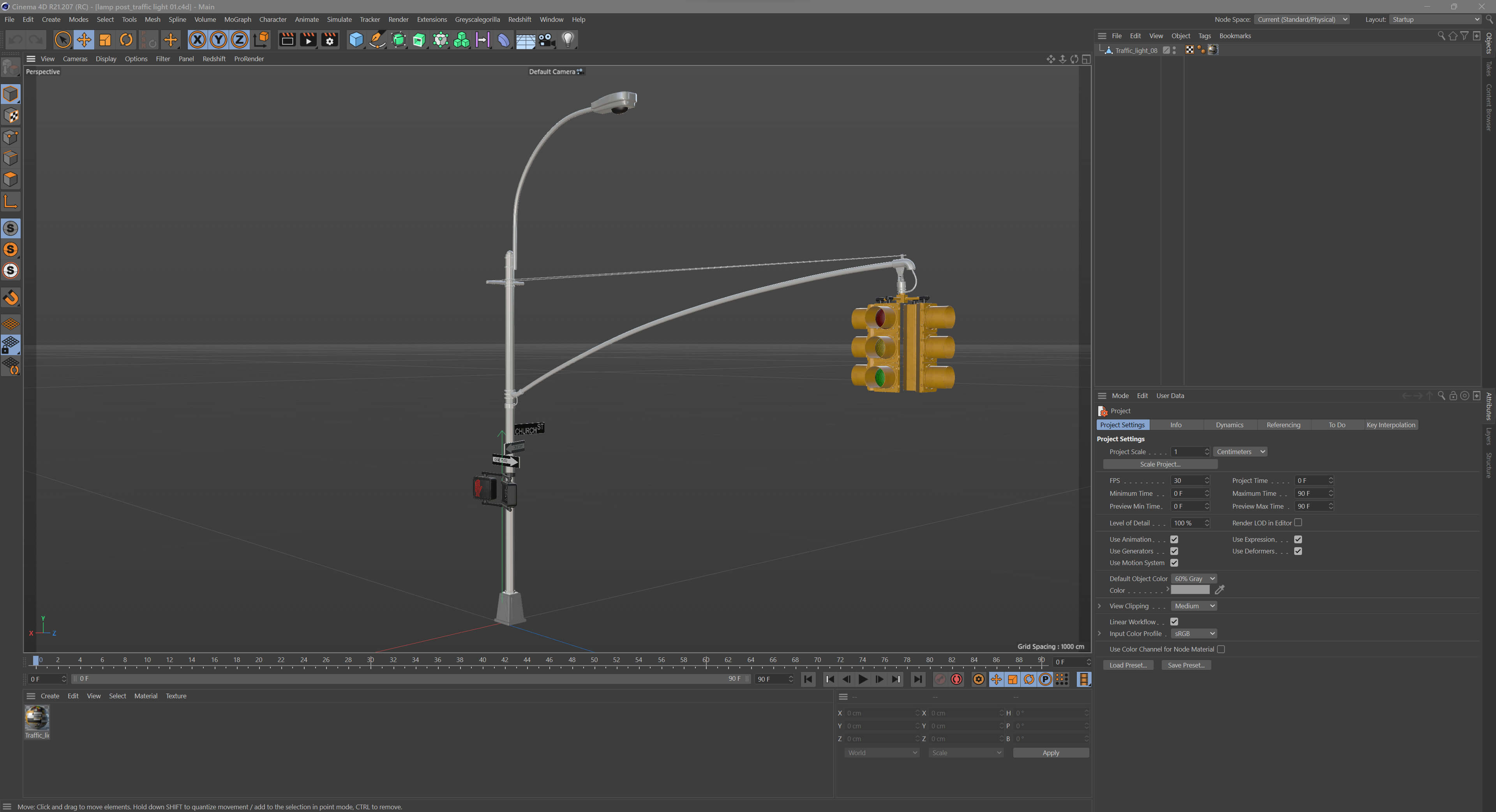 Traffic Light 03 - 3D Model by Cactus3D