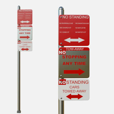 Traffic Sign 02 - 3D Model by Cactus3D