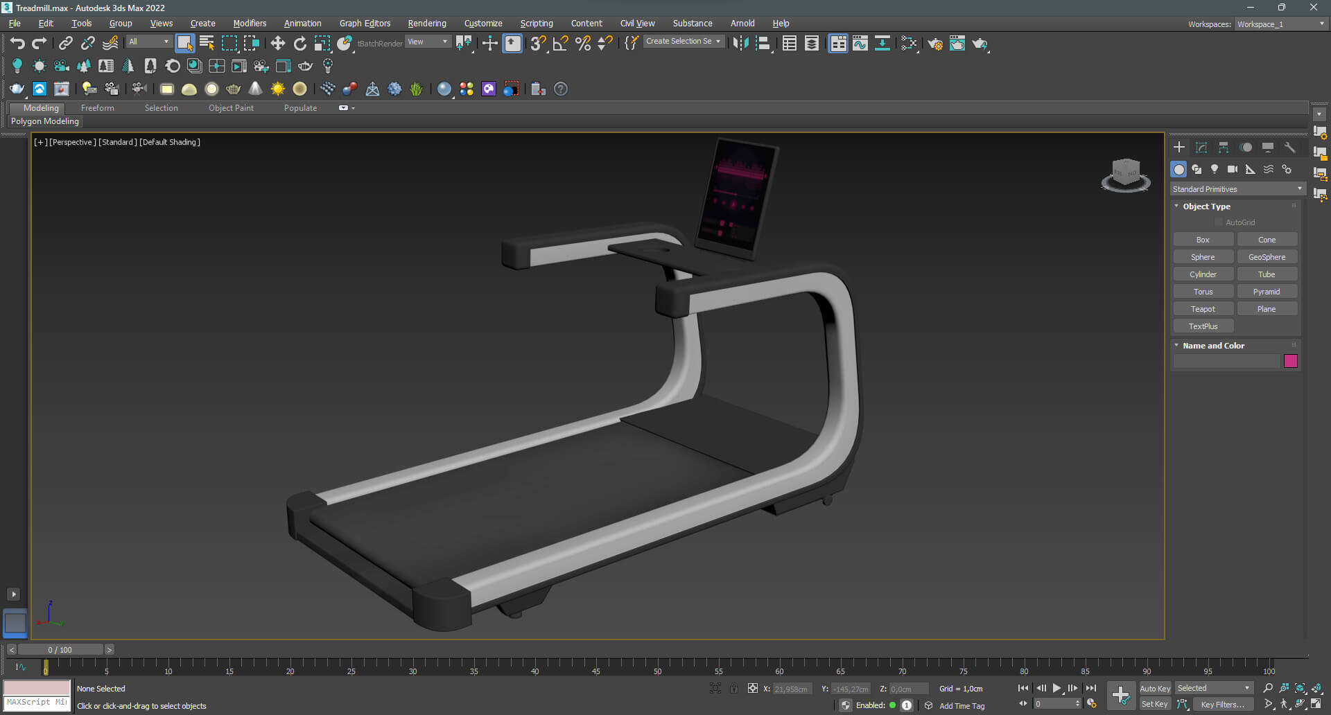 Treadmill 01 - 3D Model by Cactus3D