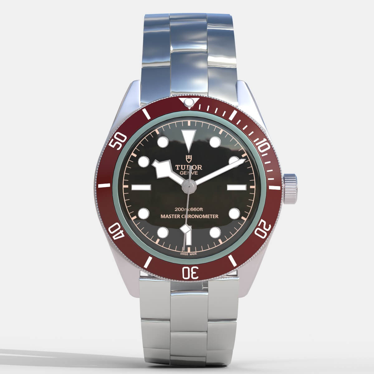 Tudor Black Bay Red Bezel - 3D Model by Cactus3D