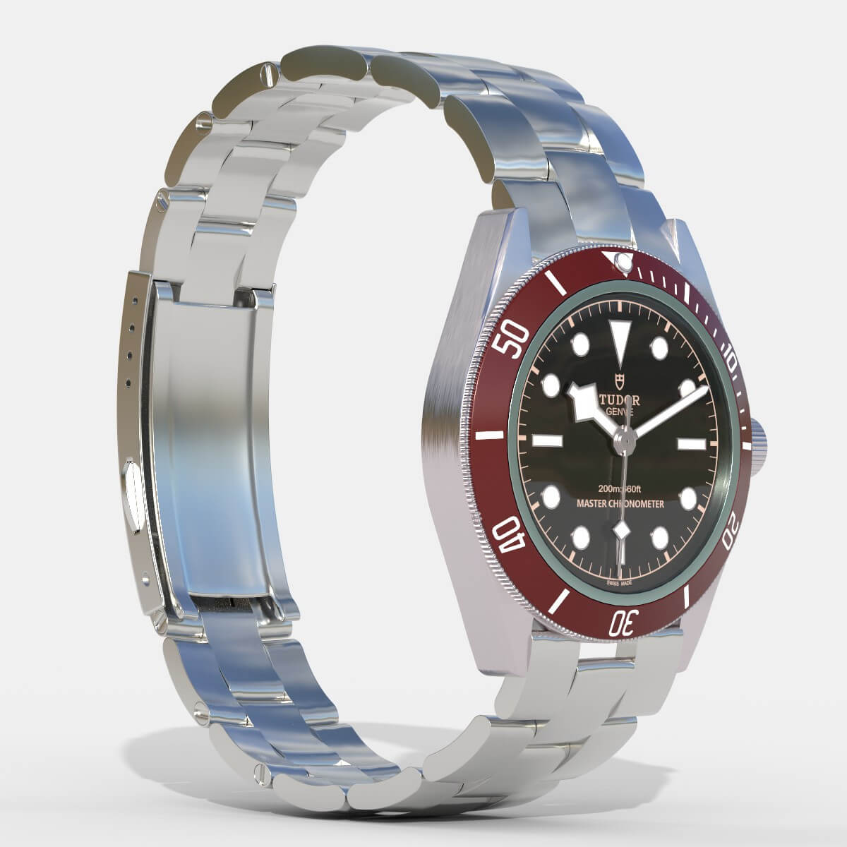 Tudor Black Bay Red Bezel - 3D Model by Cactus3D