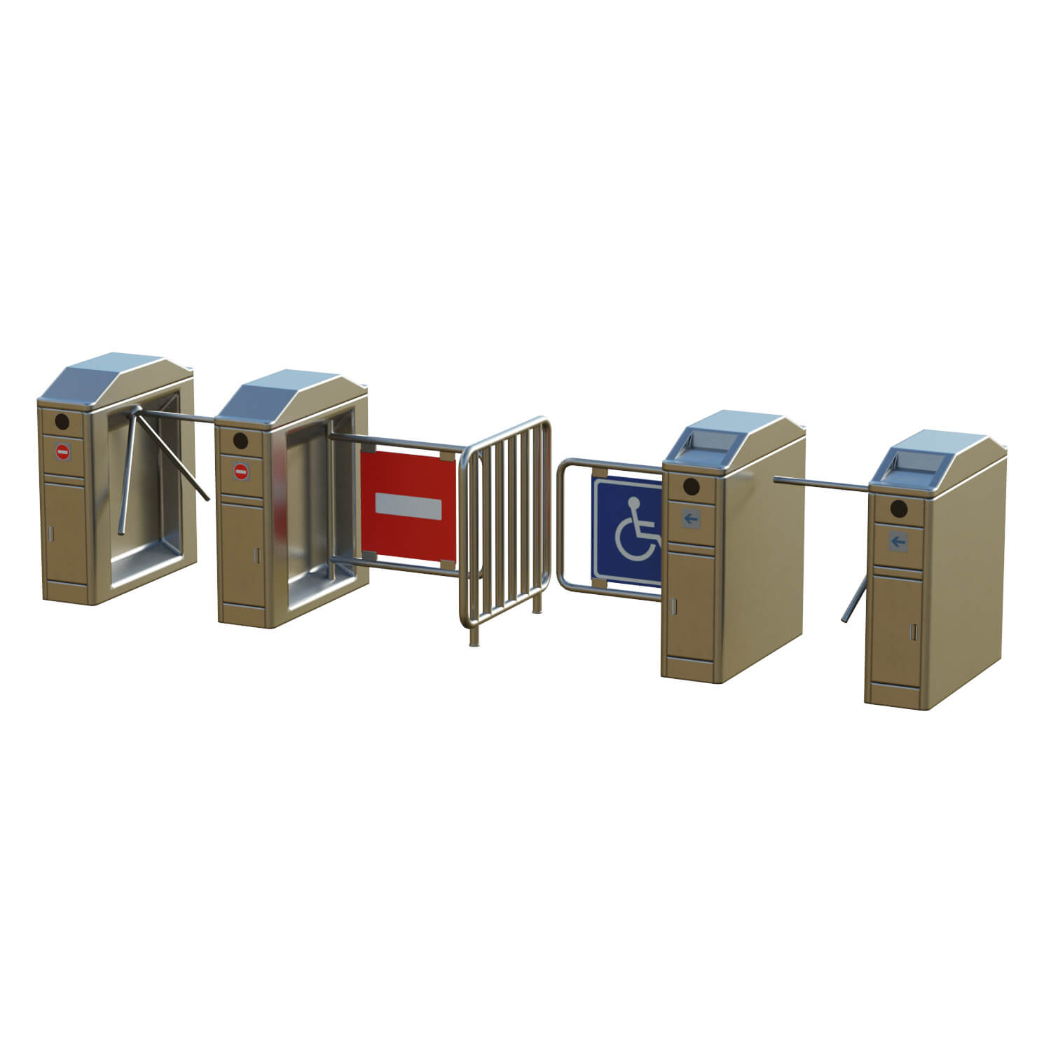 Turnstile Low Poly Model by Cactus3D