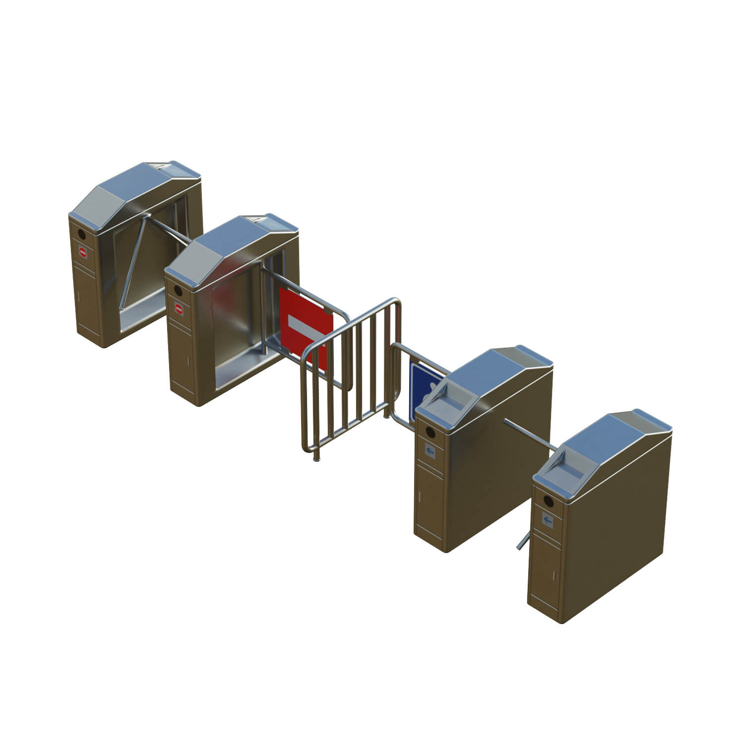Turnstile Low Poly Model by Cactus3D