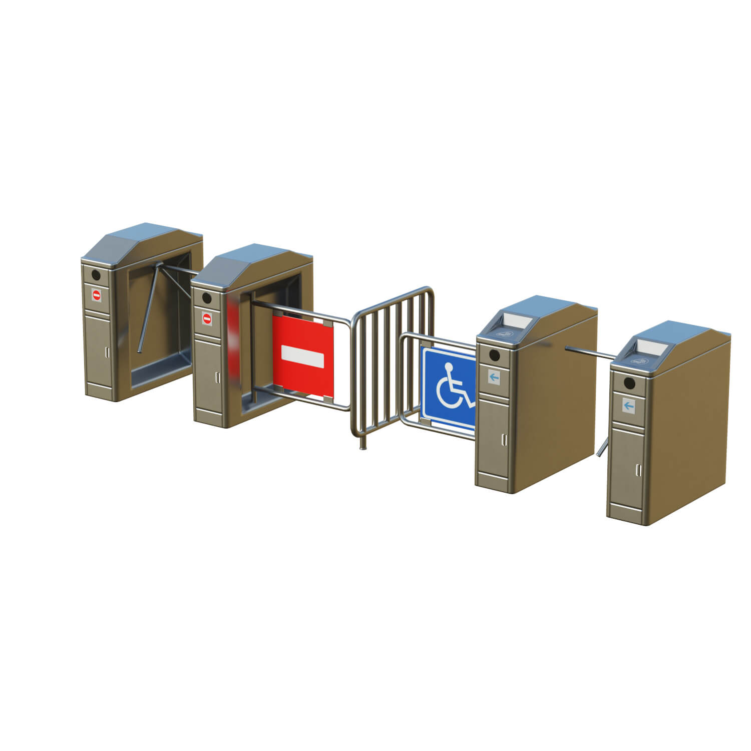 Turnstile Low Poly Model by Cactus3D