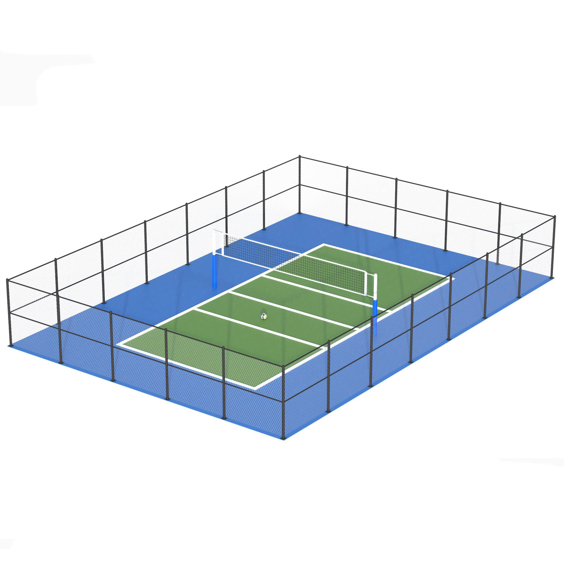 Volleyball Court - 3D Model by Cactus3D