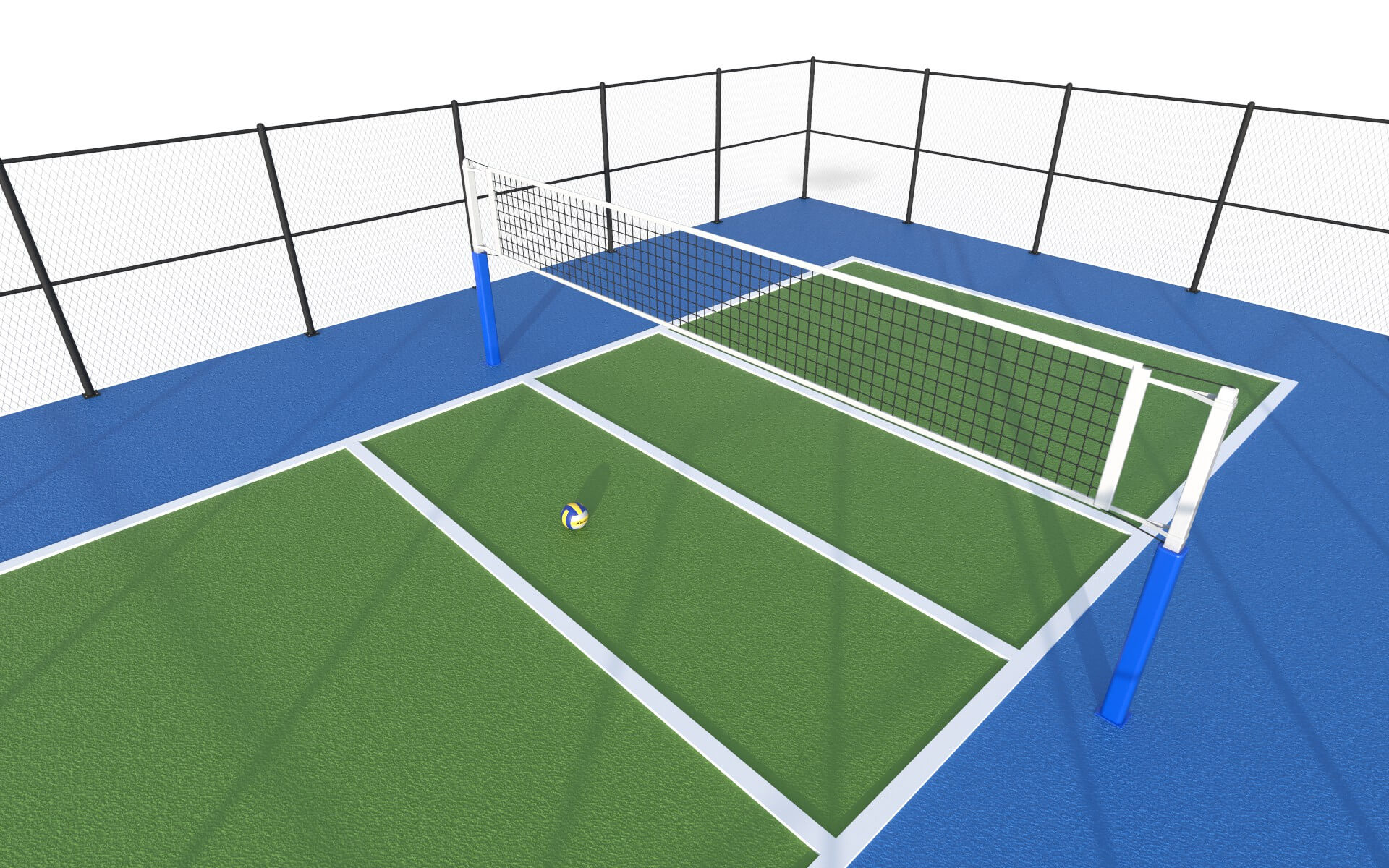 Volleyball Court - 3D Model by Cactus3D