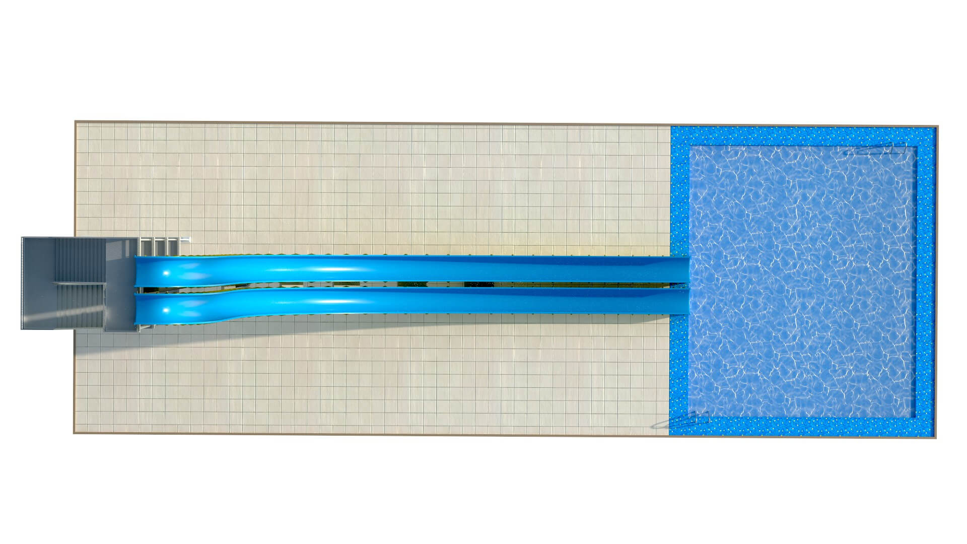 Water Slide 02 - 3D Model by Cactus3D