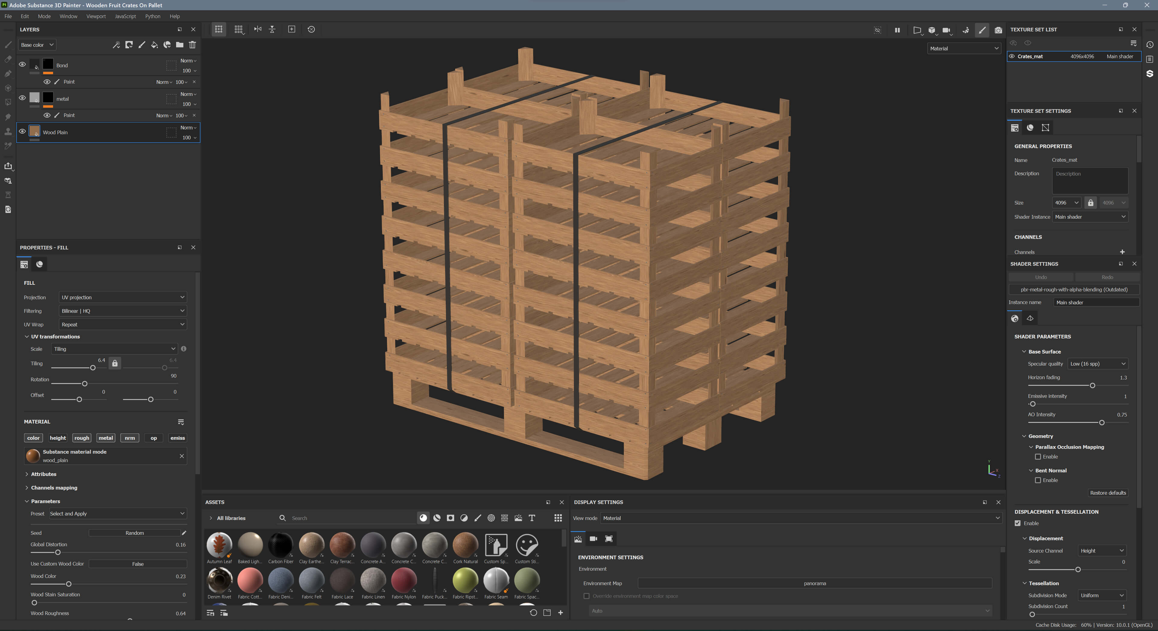 Wooden Fruit Crates on Pallet - 3D Model by Cactus3D