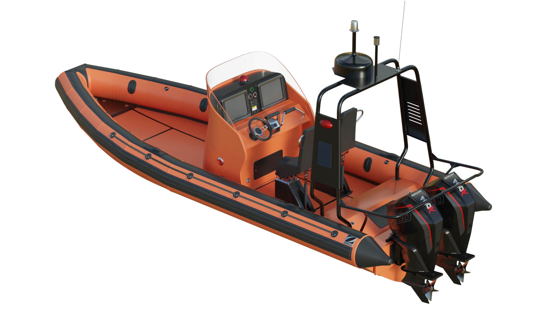 Zodiac Inflatable Lifeboat - 3D Model by Cactus3D