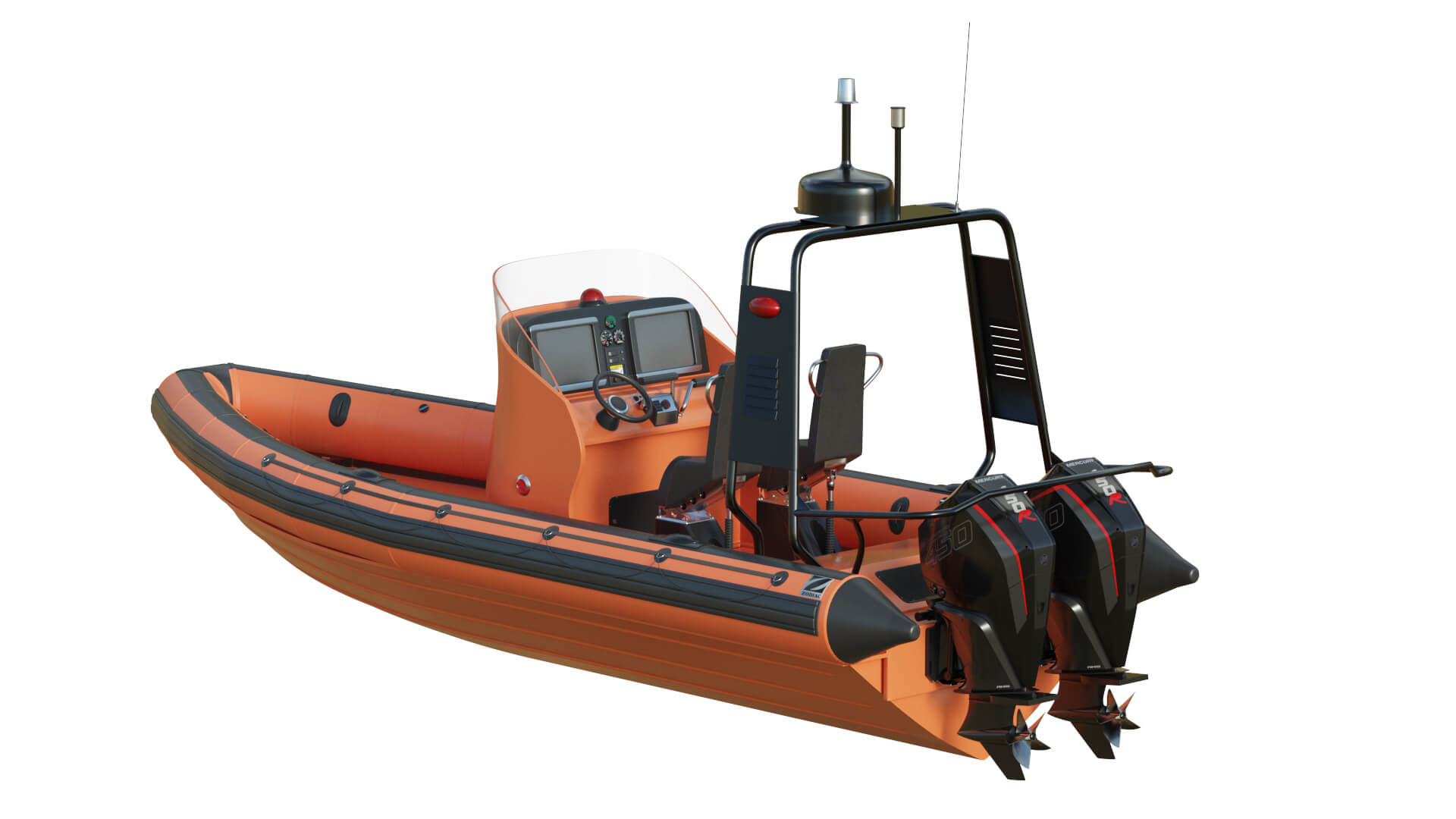 Zodiac Inflatable Lifeboat - 3D Model by Cactus3D