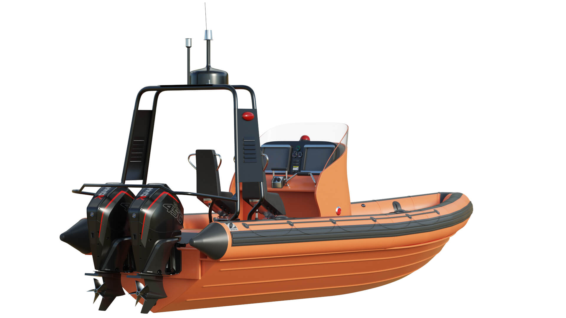 Zodiac Inflatable Lifeboat - 3D Model by Cactus3D