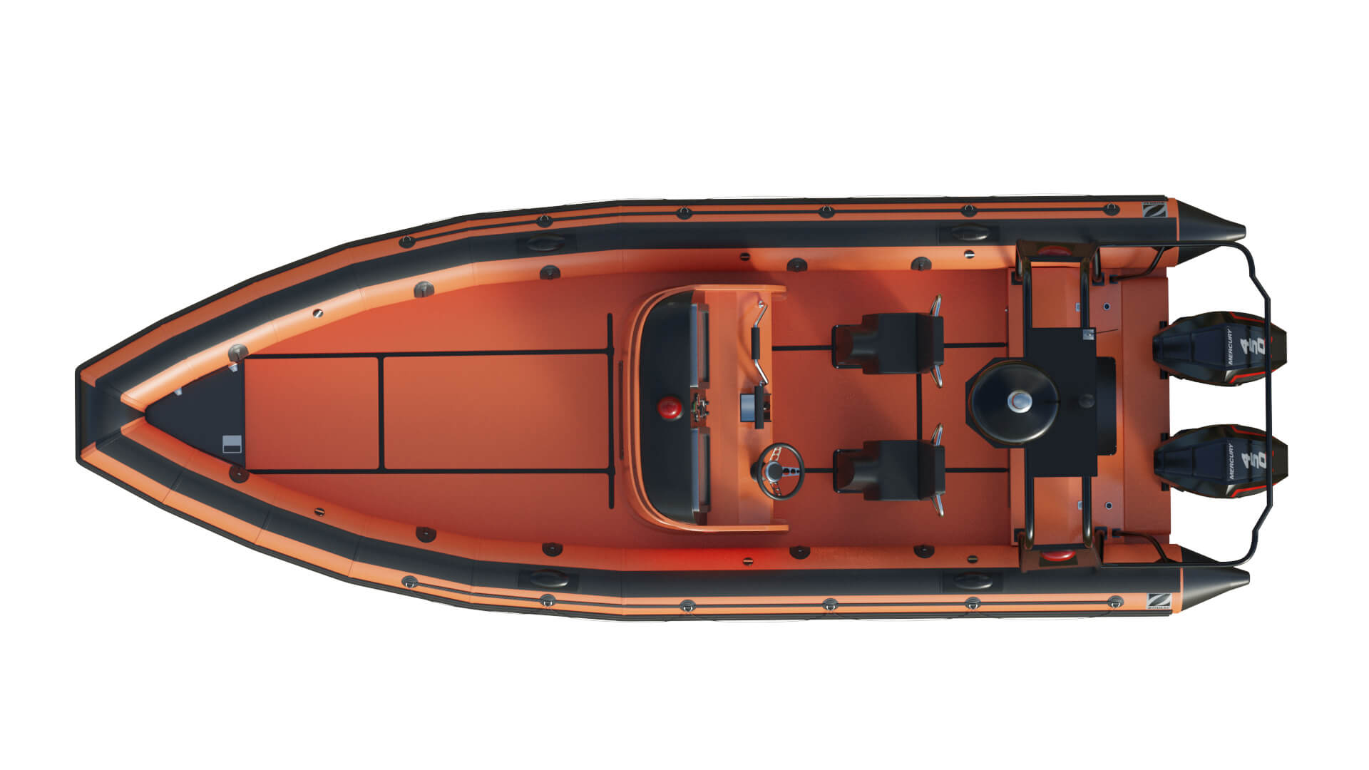 Zodiac Inflatable Lifeboat - 3D Model by Cactus3D