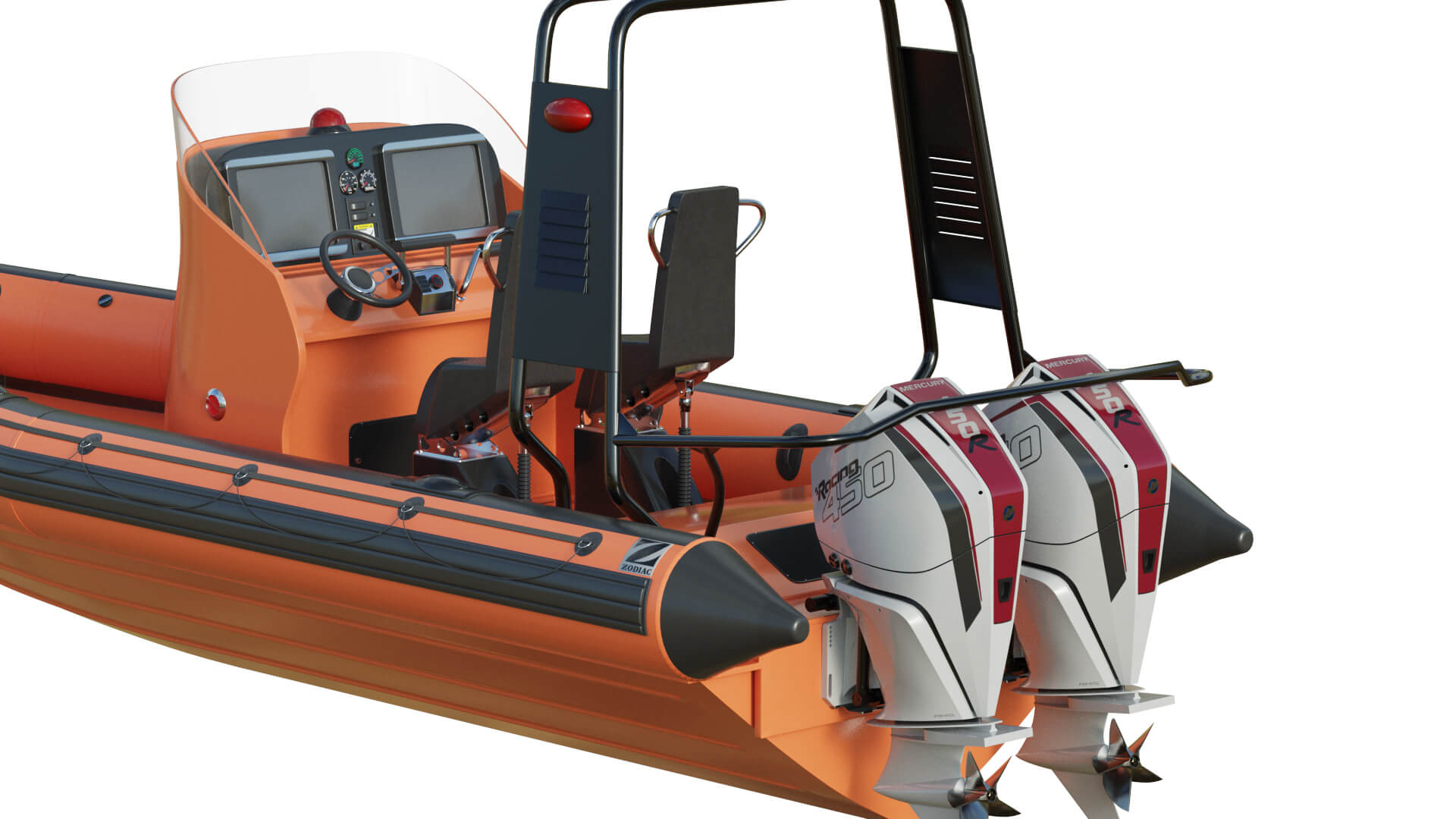 Zodiac Inflatable Lifeboat - 3D Model by Cactus3D