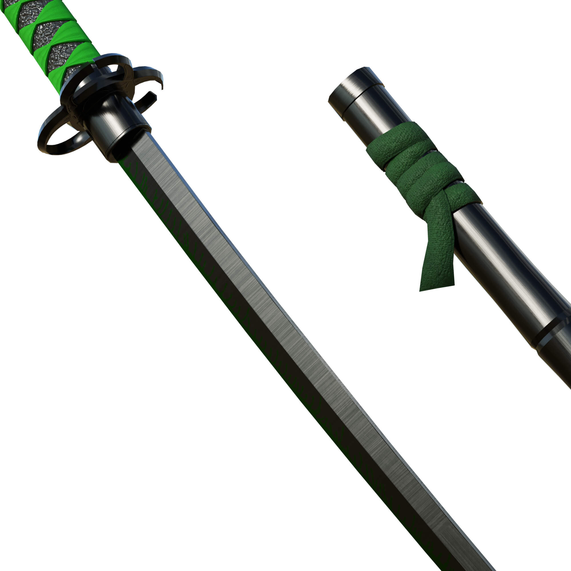 Zombie Slayer Katana - 3D Model by Cactus3D