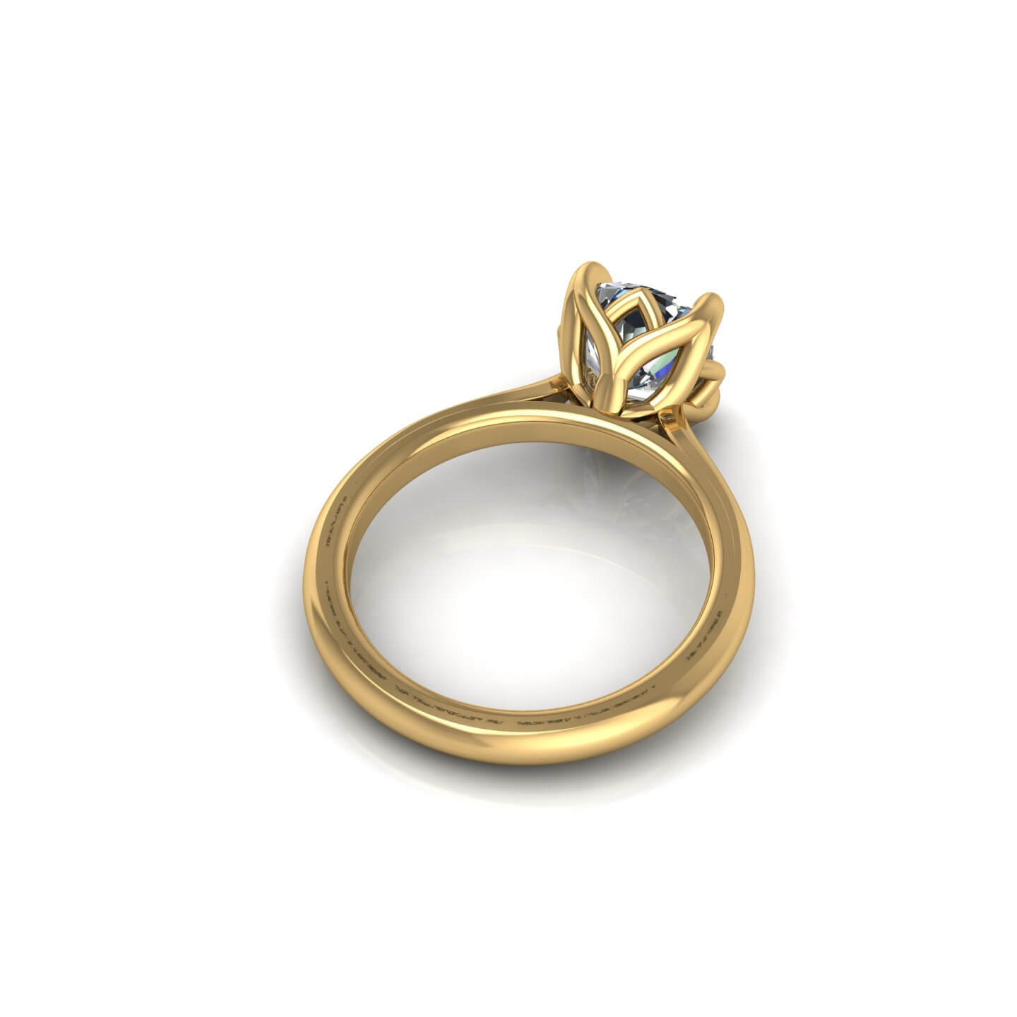 Solitaire Diamond Ring - 3D Print Model by CAD888