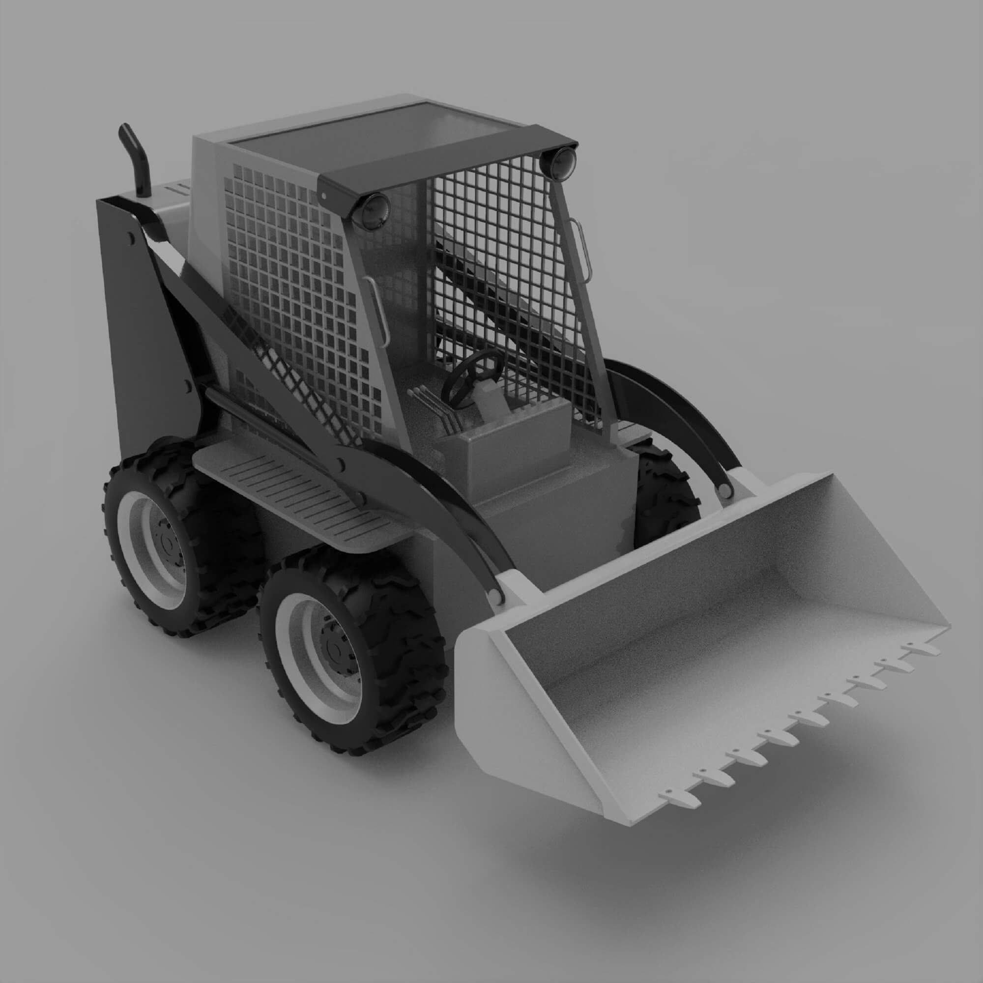 Front Loader - 3D Model by Cadd-Edutec
