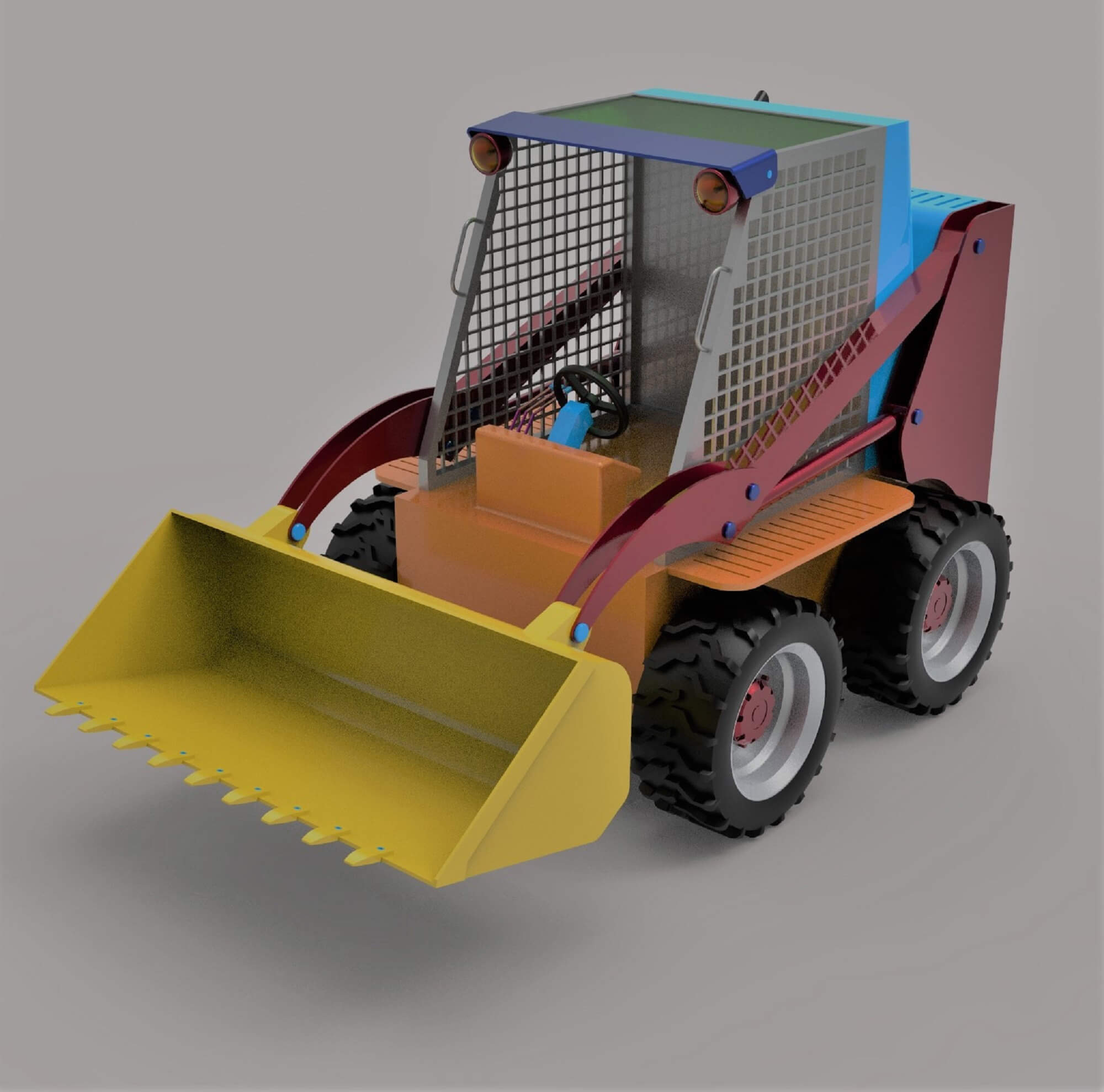 Front Loader - 3D Model by Cadd-Edutec