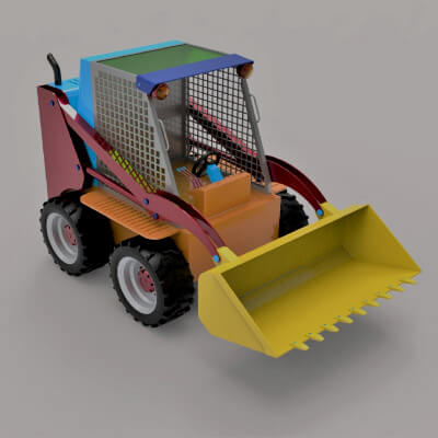 Front Loader - 3D Model by Cadd-Edutec