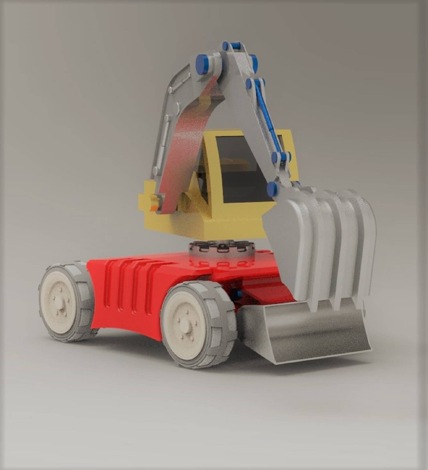 Mini Excavator - 3D Model by Cadd-Edutec