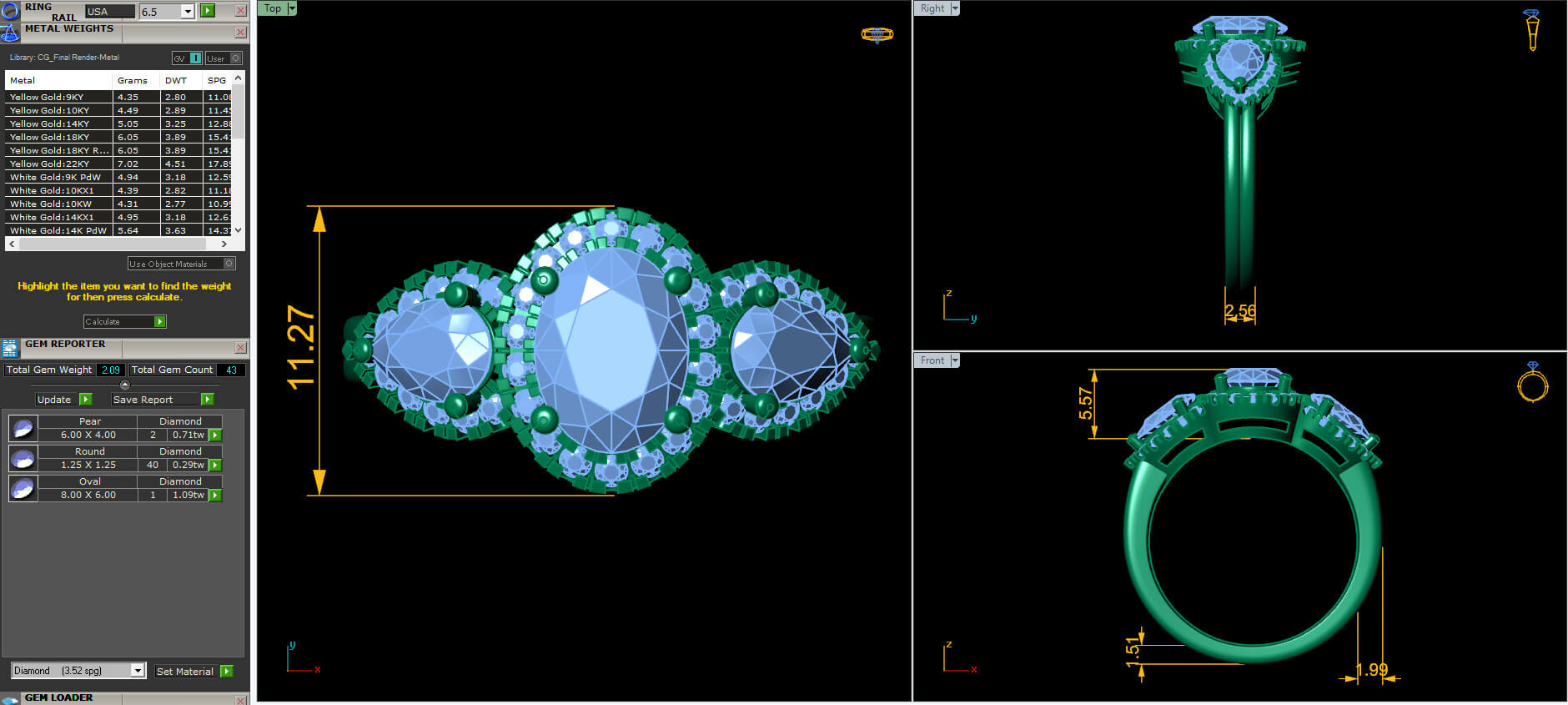 Fancy Ring - 3D Model by caddesign
