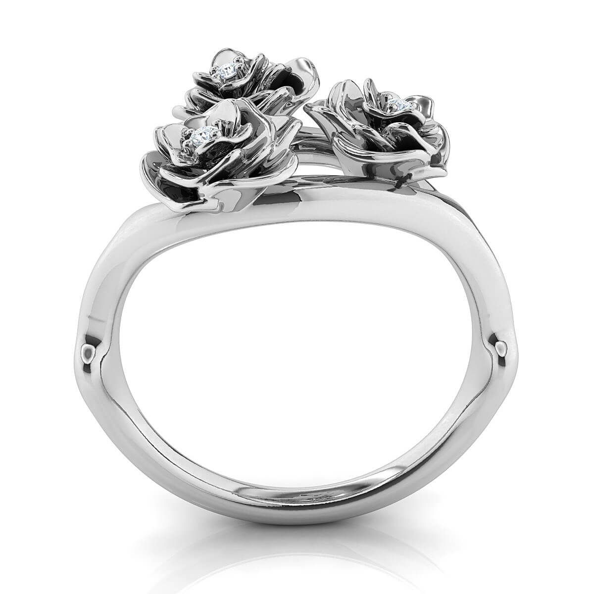 Flower Ring - 3D Model by caddesign