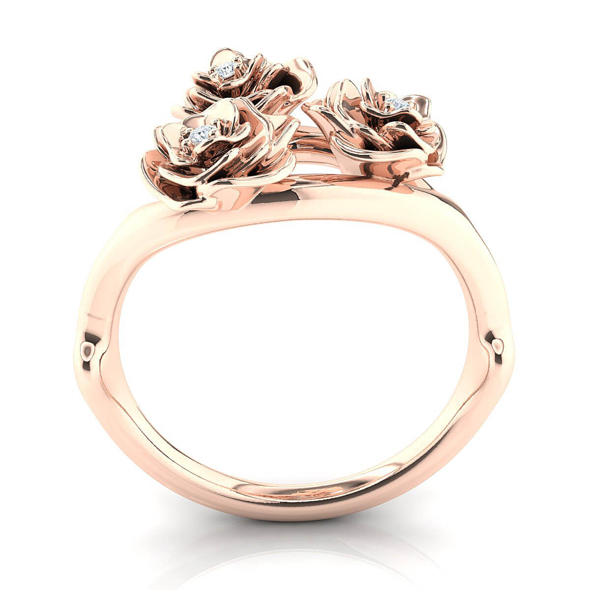 Flower Ring - 3D Model by caddesign