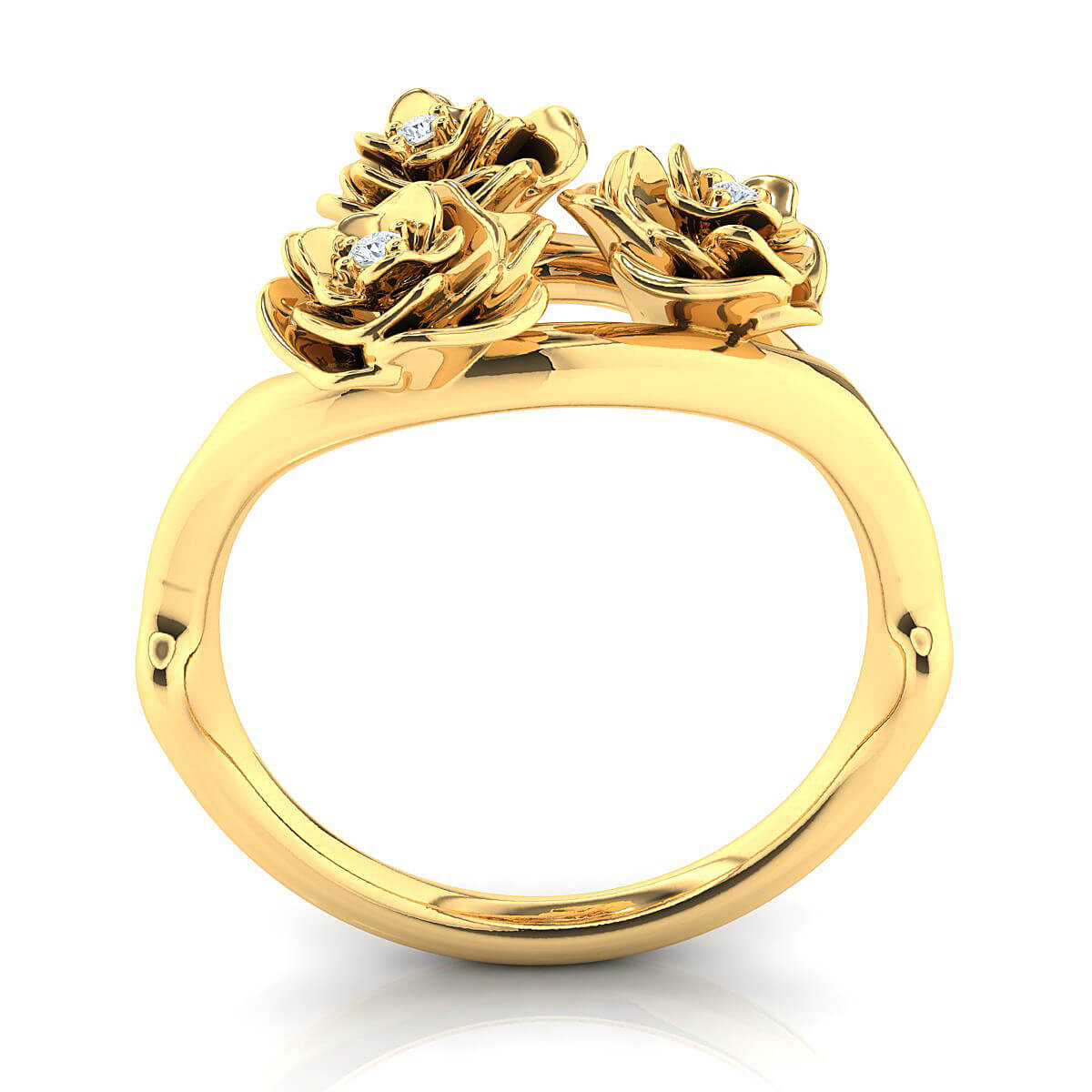 Flower Ring - 3D Model by caddesign