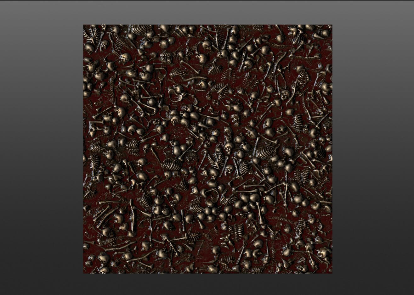 Bones Pile On "Bloody Swamp" 4K PBR - 3D Texture by CADFORGE